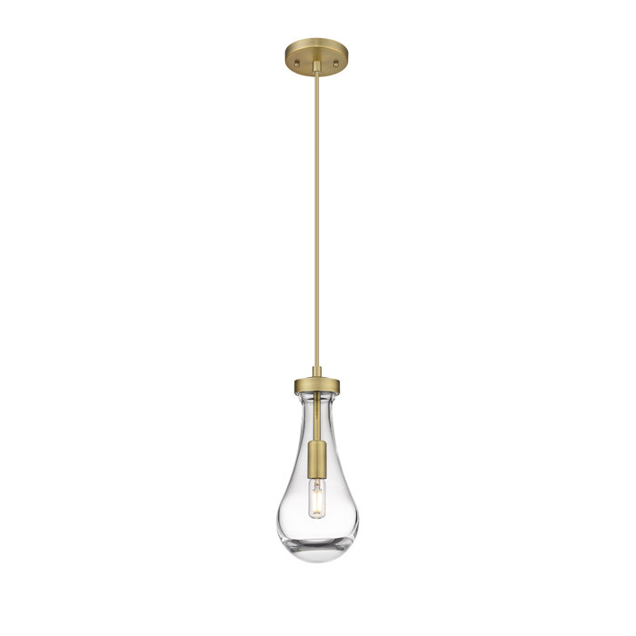 Mercer41 1 - Light Single Drop Pendant Pendant | Wayfair