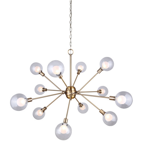 Everly Quinn Zelie 12 - Light Dimmable Sputnik Sphere Chandelier ...