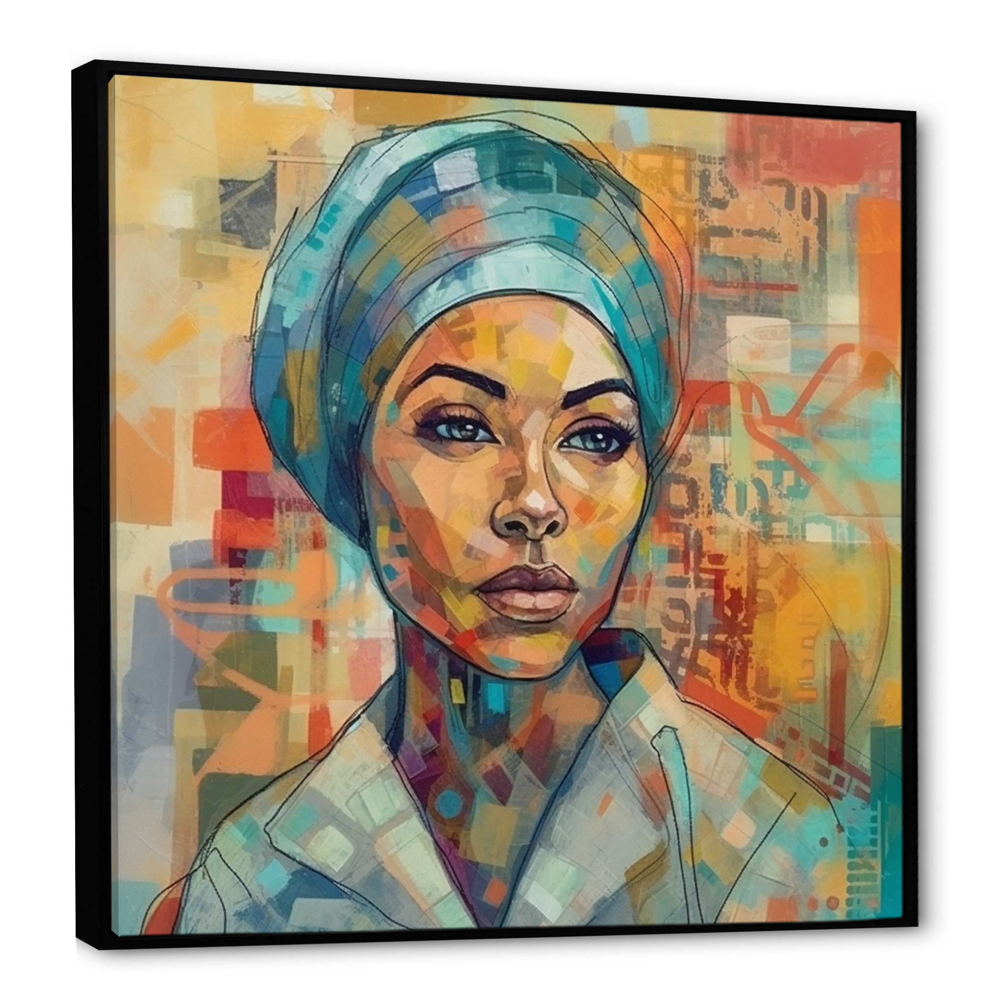 Mercer41 Female Doctor Abstract Framed On Canvas Print | Wayfair