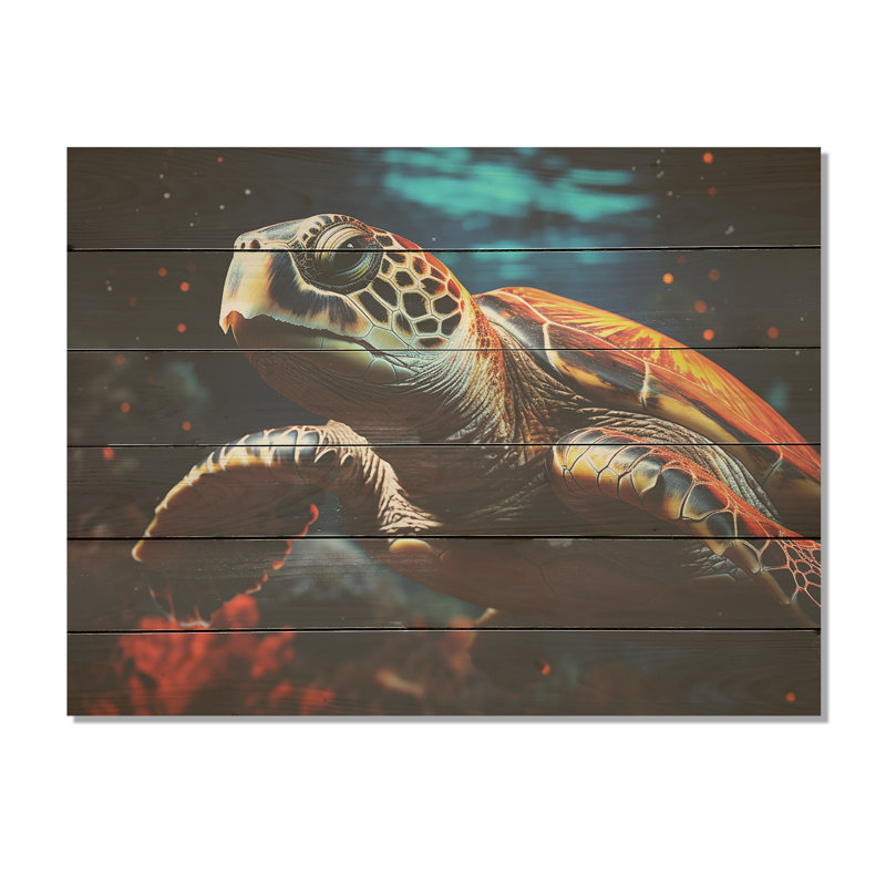 sea turtle abstract