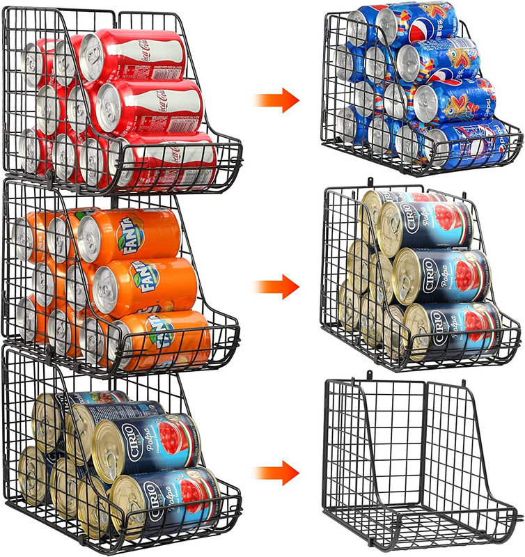 Rebrilliant 3 Tier Stackable Can Storage Rack | Wayfair