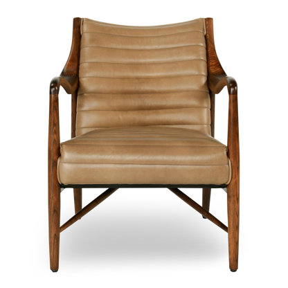 Luxury Genuine Leather Accent Chairs | Perigold