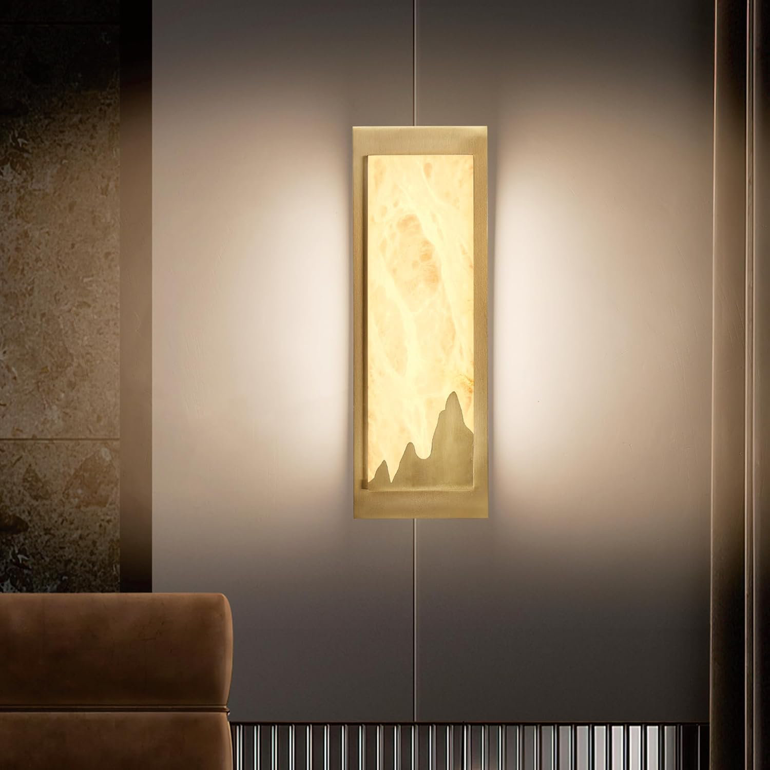 Mercer41 Wall Sconces, Modern Marble Sconces Wall Lighting, Indoor Or ...