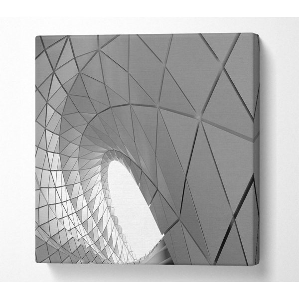 Metro Lane Brangan Swirl Of Geometric Shapes On Building - Wrapped ...