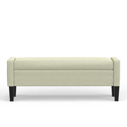 Latitude Run® 52" Upholstered Storage Bench With Truncated Arms | Wayfair