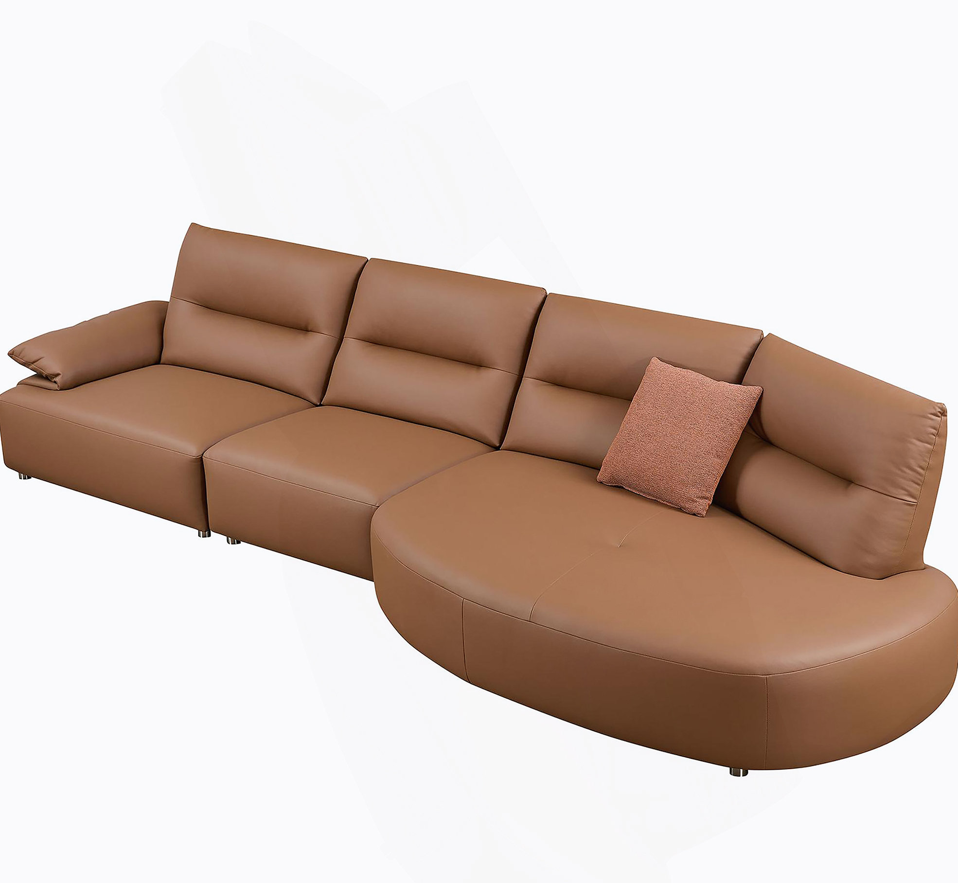 Brayden Studio® 147.24'' Oversied Modern Sectional Curved Shaped Sofa ...