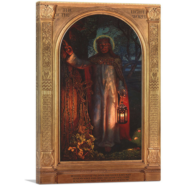 ARTCANVAS The Light of the World 1851 by William Holman Hunt - Wrapped ...