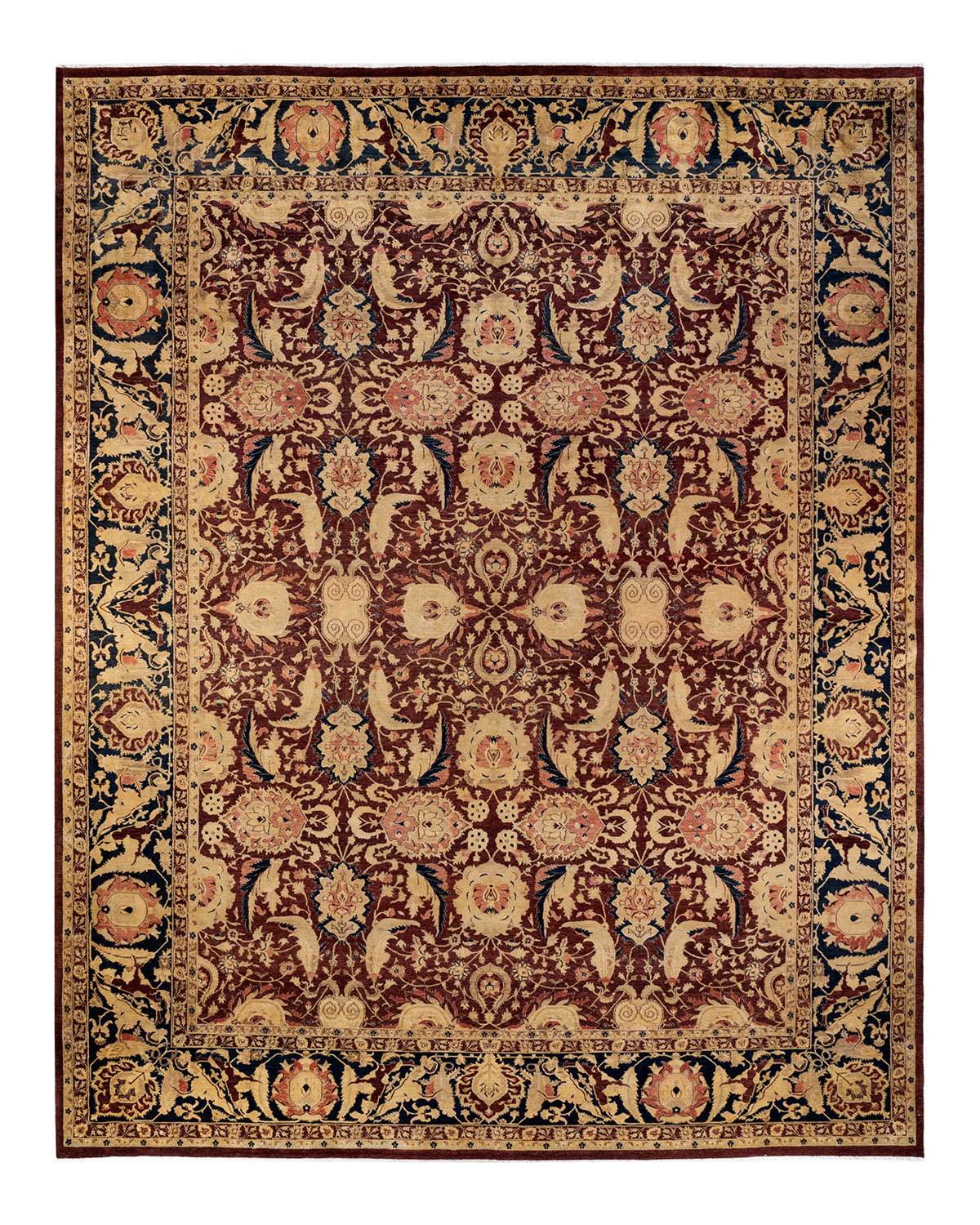 Solo Rugs Classic, One-Of-A-Kind Hand-Knotted Area Rug - Red, 12' 2" X ...