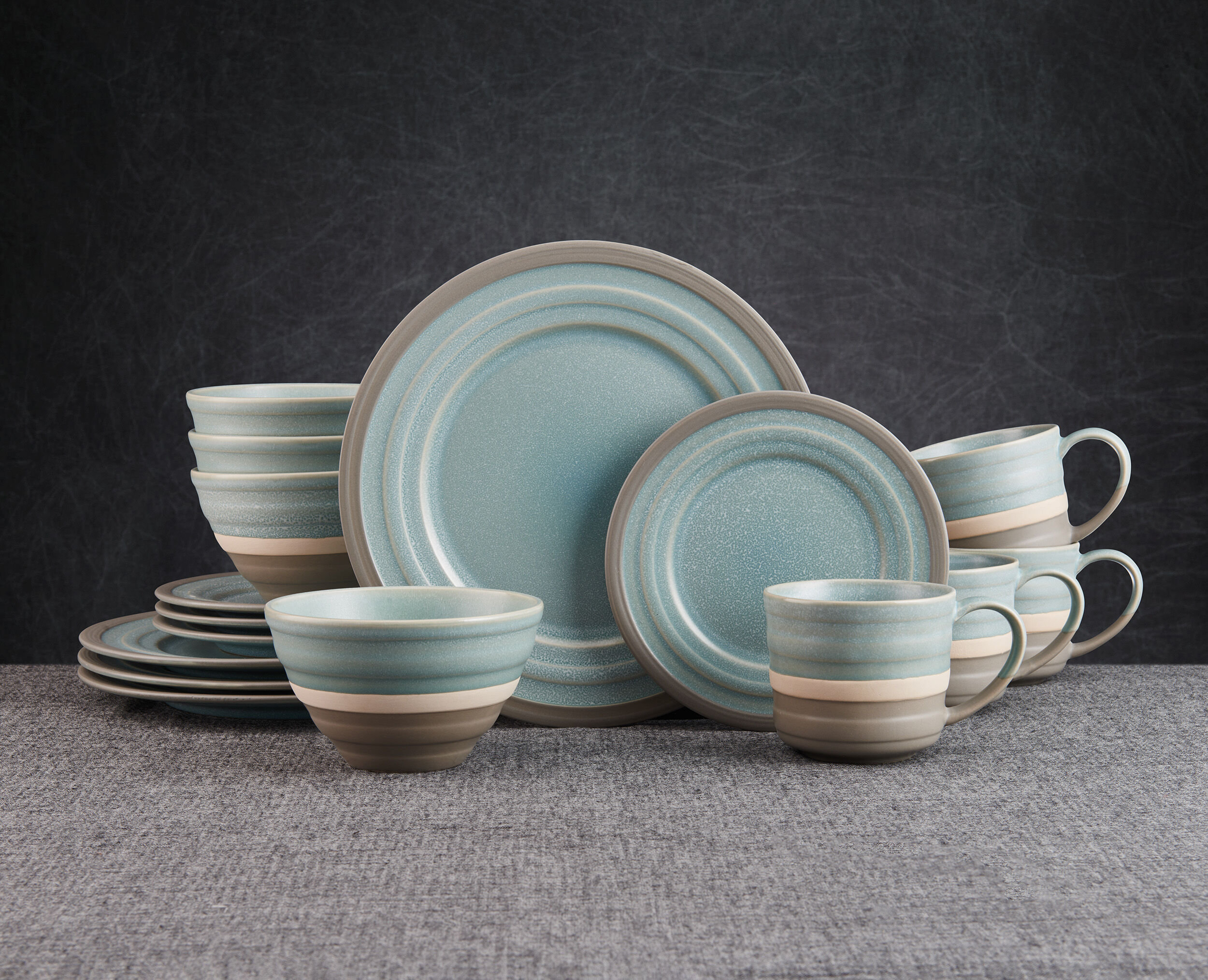 Pfaltzgraff Adina 16-Piece Stoneware Dinnerware Set, Service for 4 ...
