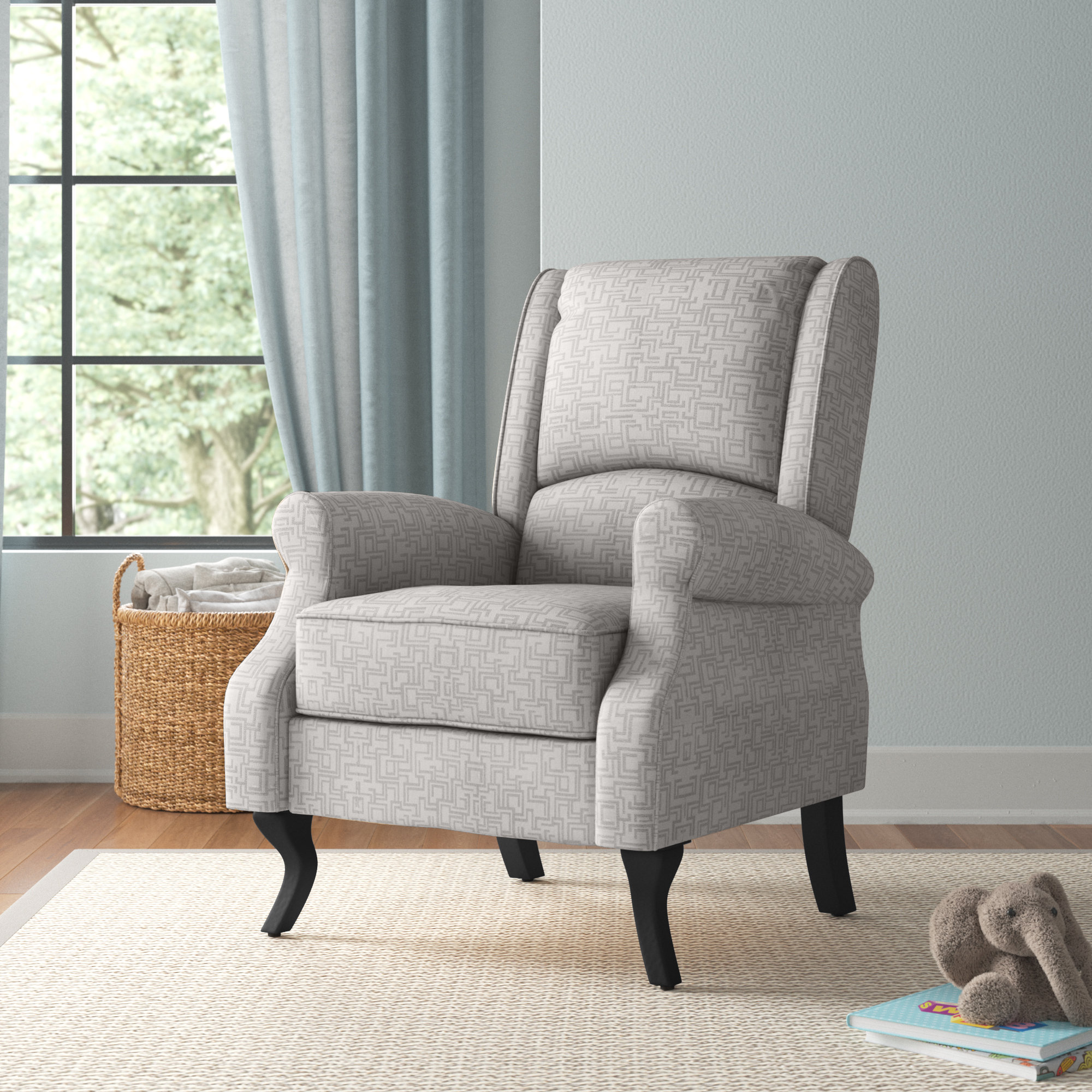 Alcott Hill Benae 30.1'' Wide Manual Wing Chair Recliner with Massager ...
