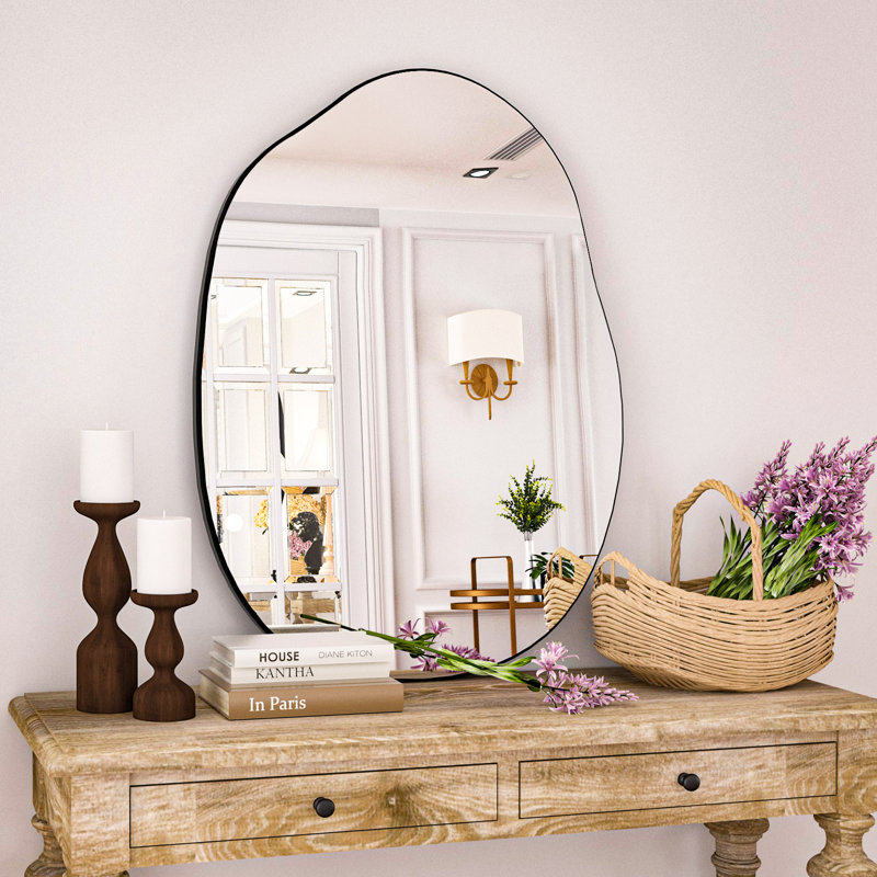 Latitude Run® Irregular Bathroom Mirror Wall Mirror Hanging Vanity ...