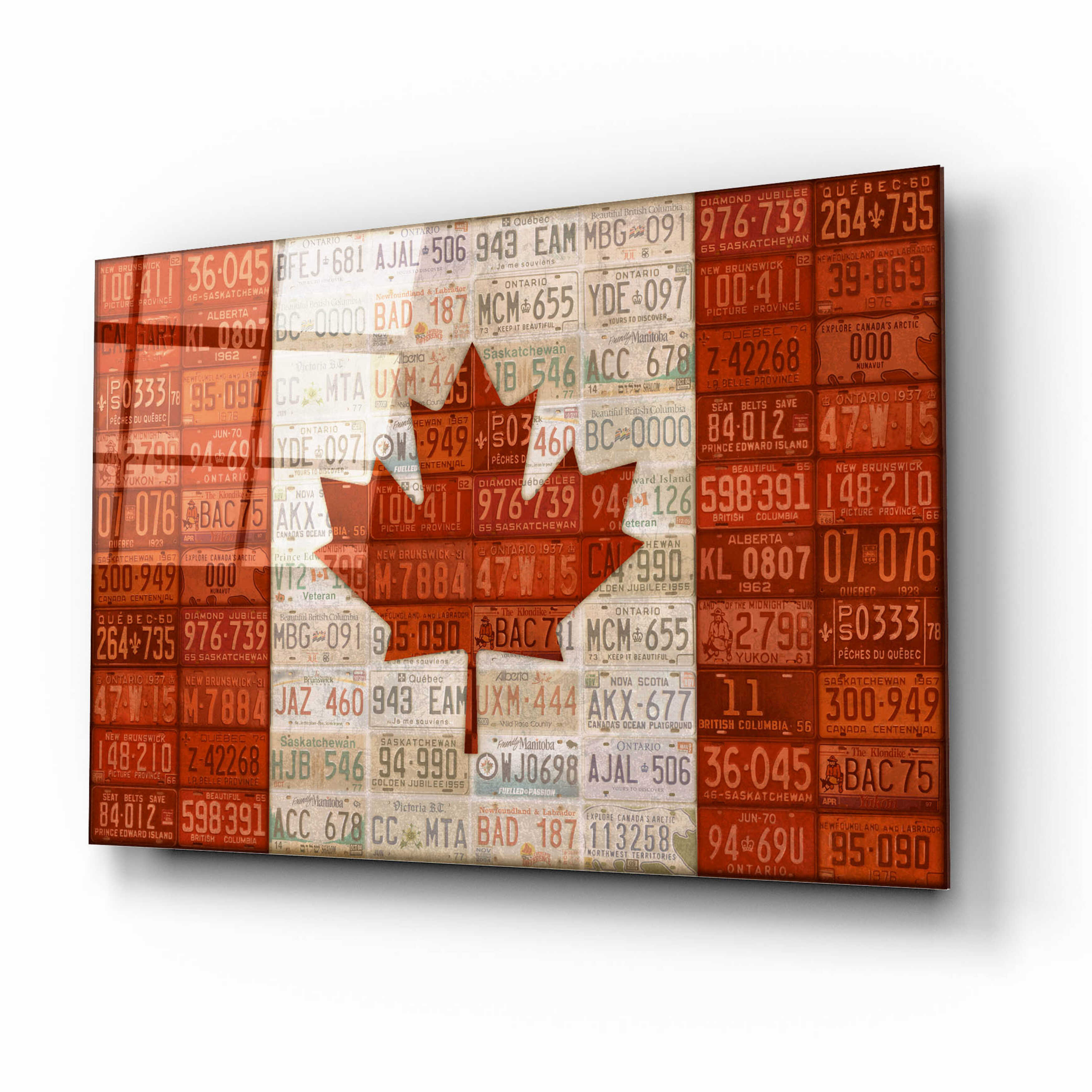 Winston Porter Canada License Plate Flag On Plastic / Acrylic by Design ...