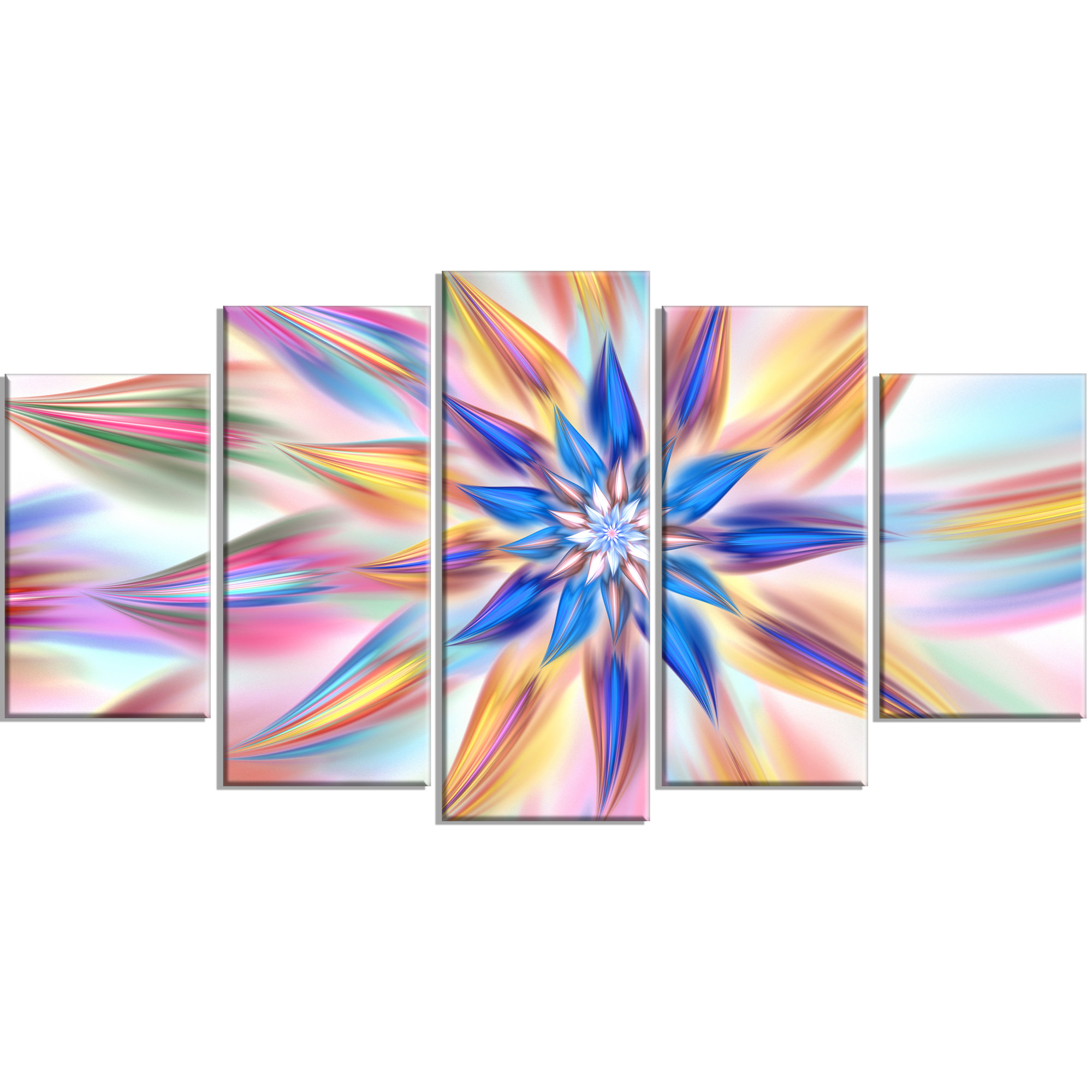 Design Art 'Exotic Dance of Multi-Colour Petals' Graphic Art Print ...