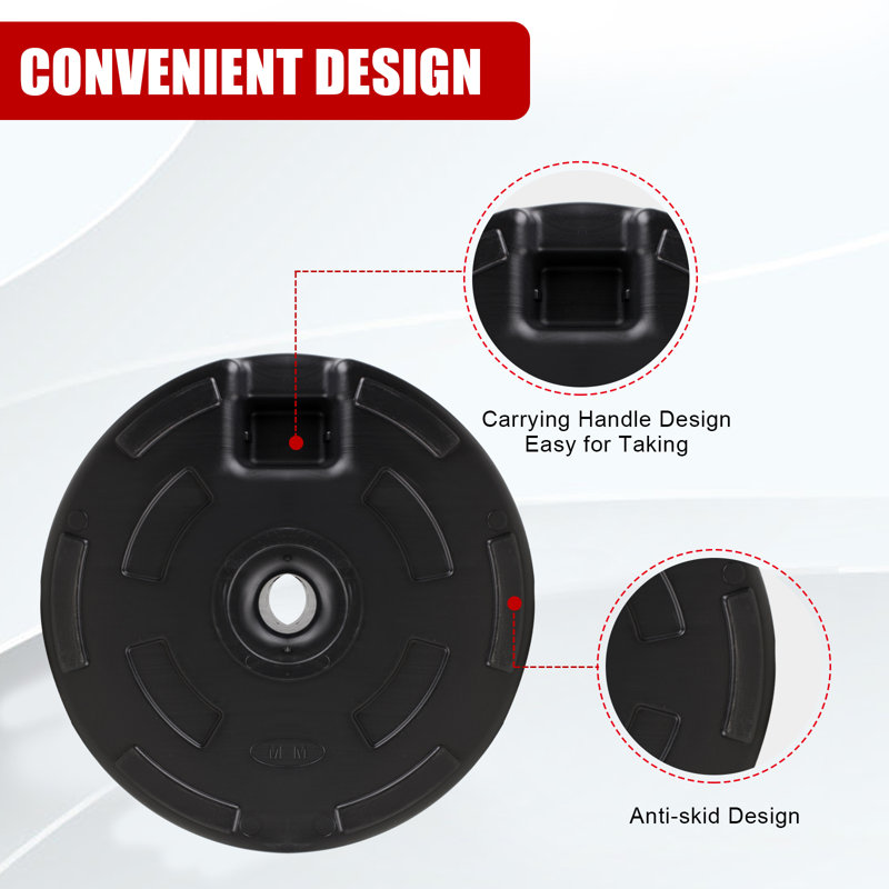 Winston Porter Mersed 6 Lb. Plastic Umbrella Base | Wayfair