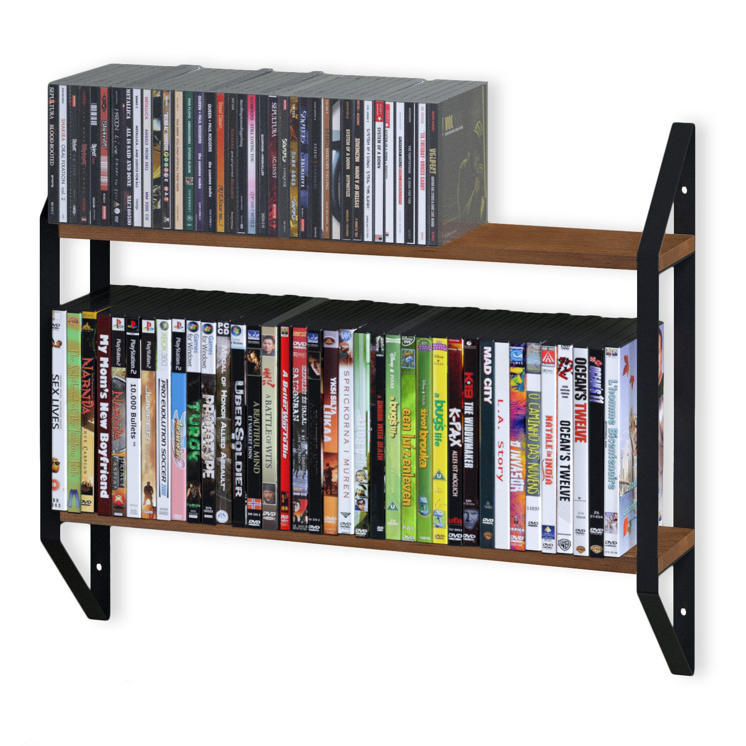 17 Stories Asem 2 Piece Solid Wood Tiered Shelf & Reviews | Wayfair