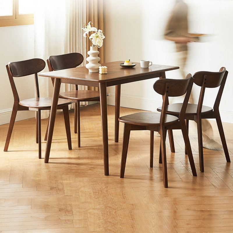 Corrigan Studio® Wood Dining Chairs Set, Solid Oak Wood Chairs w ...