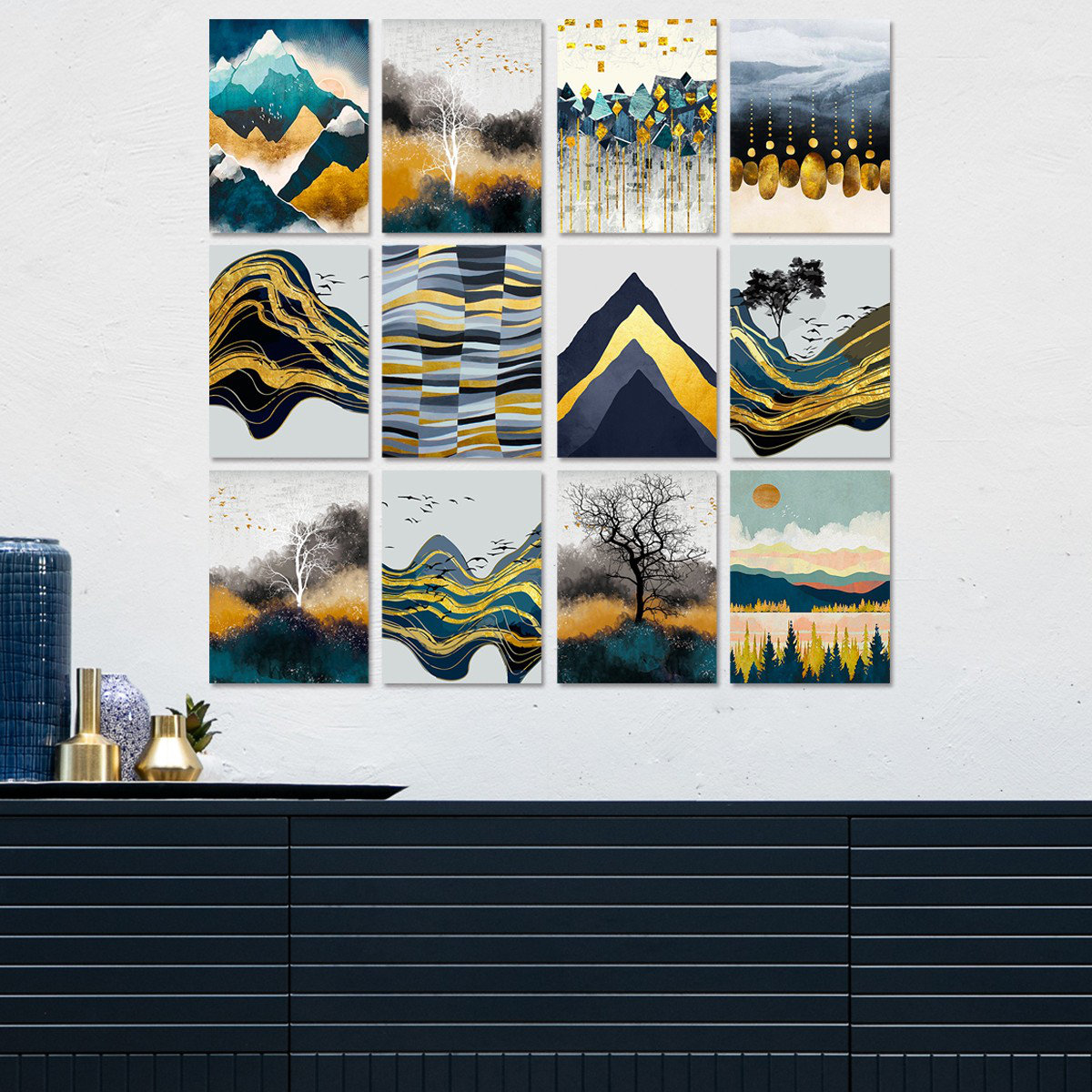 East Urban Home Anonymous - 12 Piece Wrapped Canvas Graphic Art Print ...