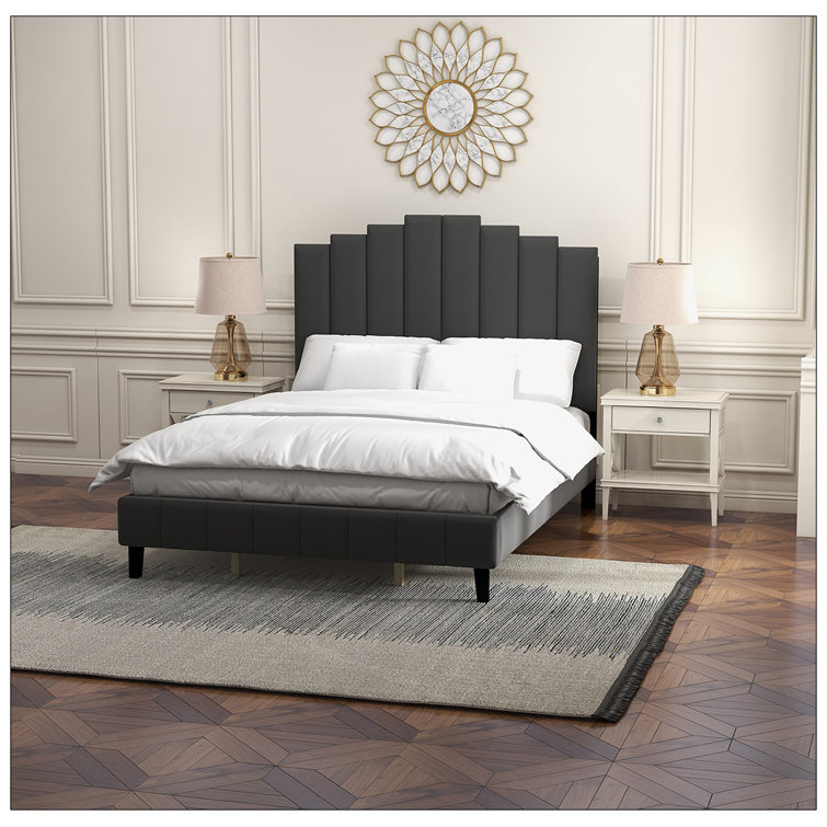 Red Barrel Studio® Shamoni Upholstered Panel Bed | Wayfair