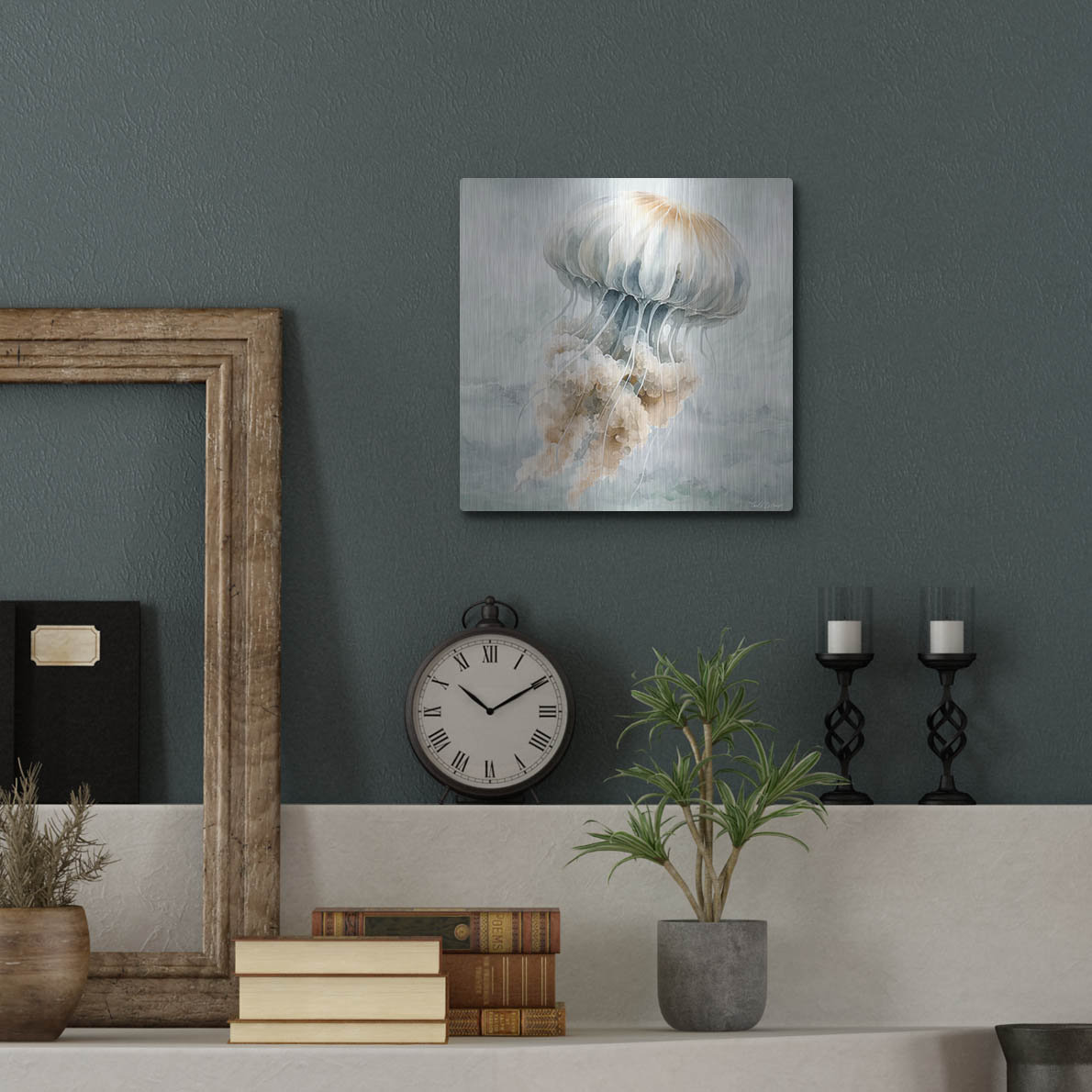 Highland Dunes 'Cape Cod Jellyfish' by Nicole DeCamp Metal Wall Art ...