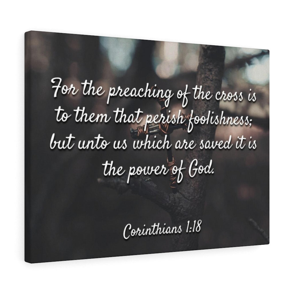 Trinx The Cross 1 Corinthians 1:18 Christian Wall Art Bible Verse Print ...