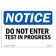 SignMission OSHA Notice - Do Not Enter Test in Progress Sign | Wayfair
