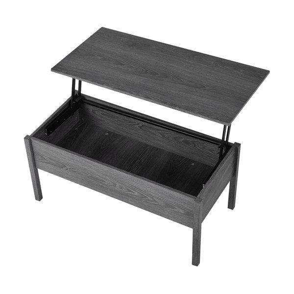 Ebern Designs Table basse à plateau relevable Miramar avec compartiment ...