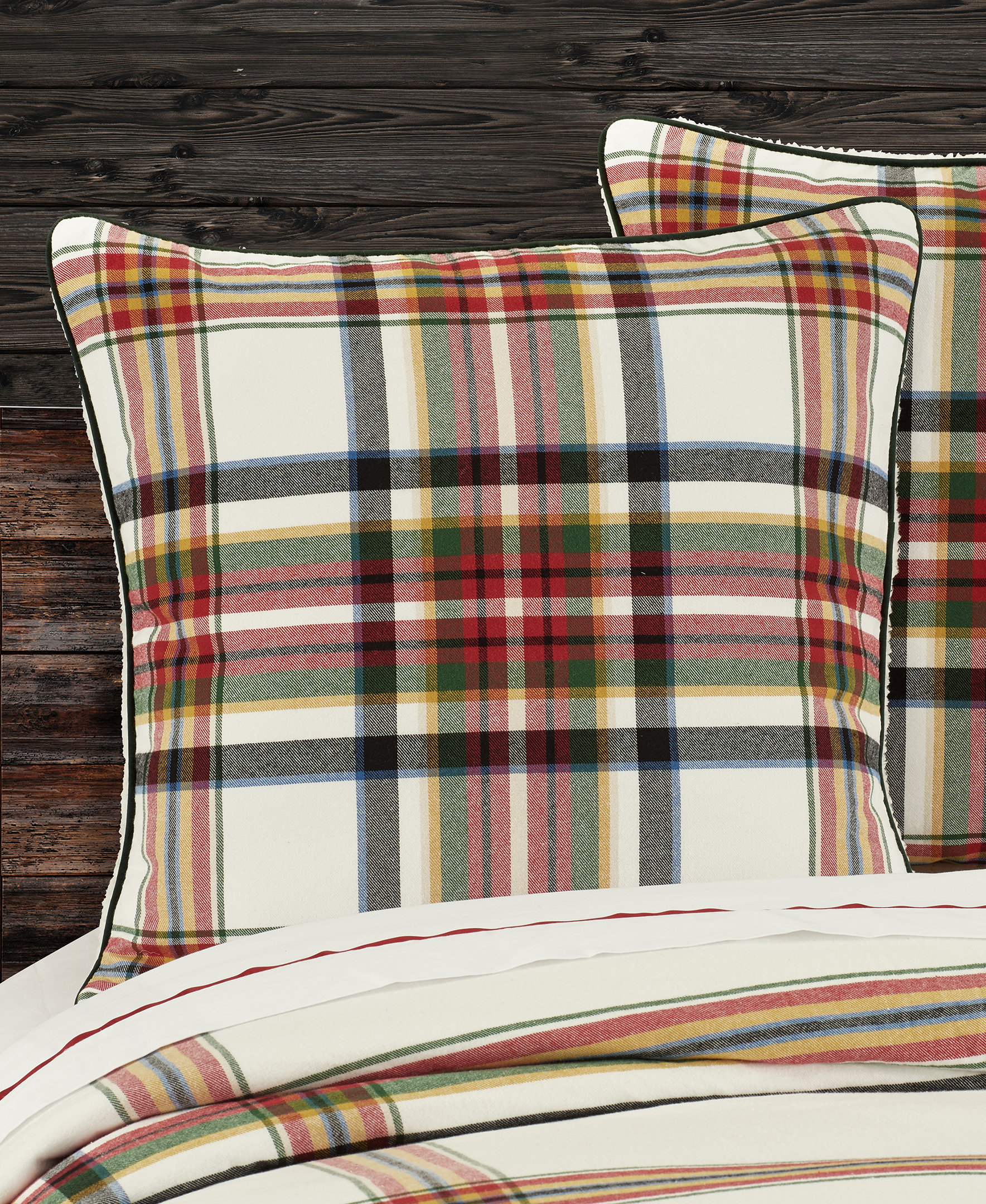 J. Queen New York Christopher Plaid Euro Sham | Wayfair