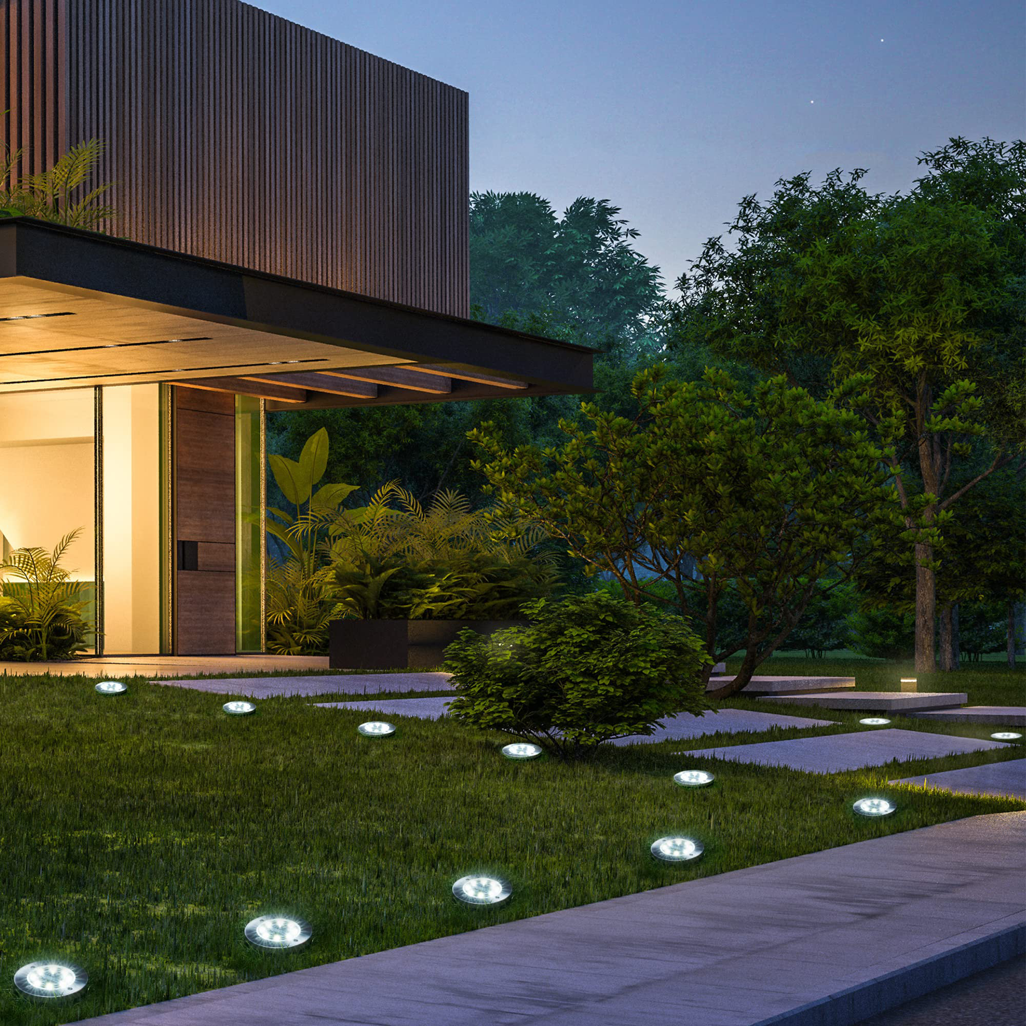 ALHAMBRA Stainless Steel Low Voltage Solar Powered Integrated LED ...