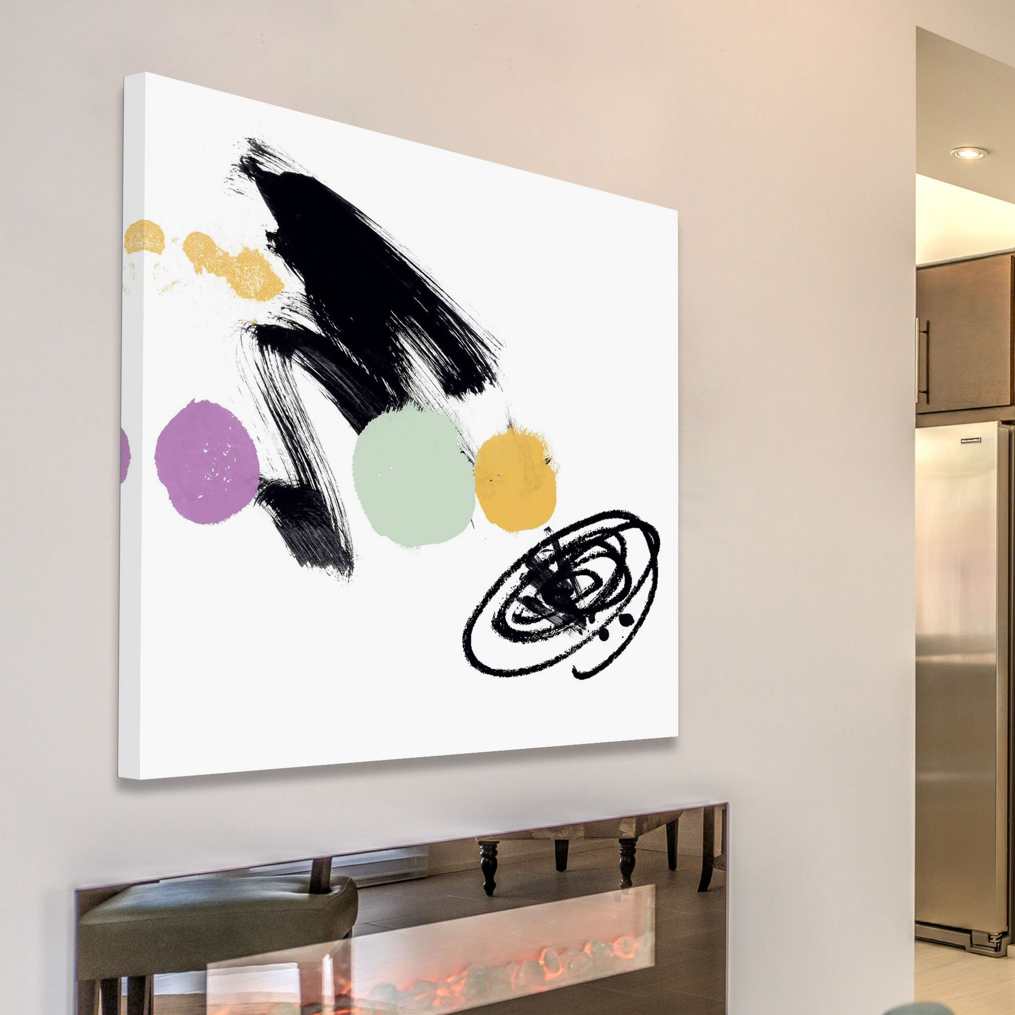 East Urban Home Circle Dance by Irena Orlov - Wrapped Canvas Painting Print | Wayfair.ie