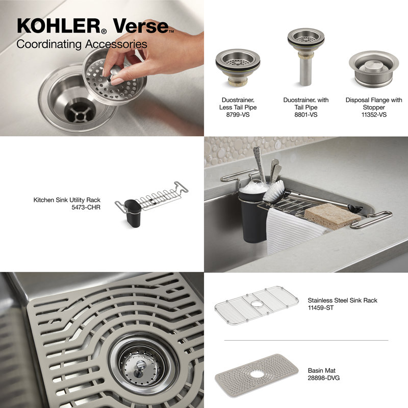 Kohler Verse Stainless Steel Sink Rack | Wayfair