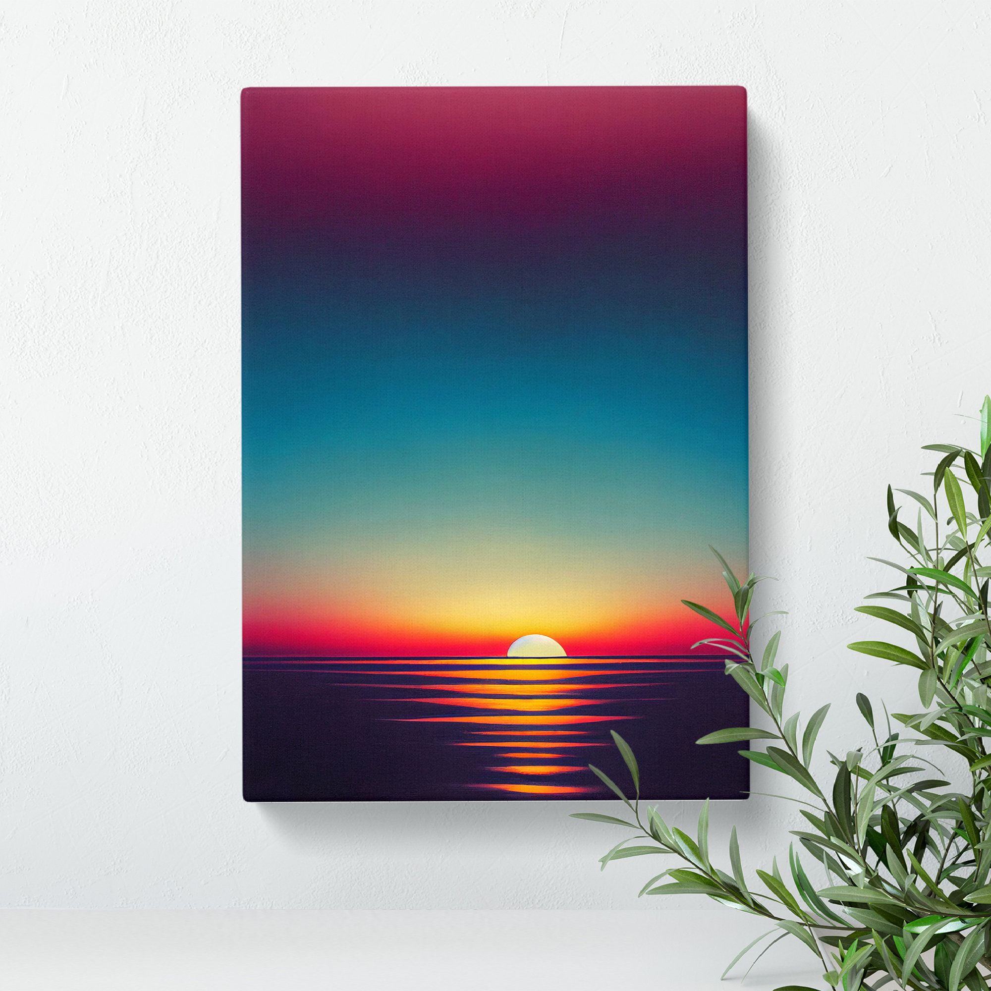 House of Hampton Otherworldly Ocean Sunset - Wrapped Canvas Graphic Art ...