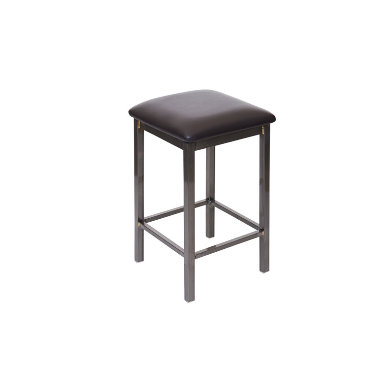 BFMSEATING Upholstered 27'' Counter Stool with Metal Frame | Wayfair