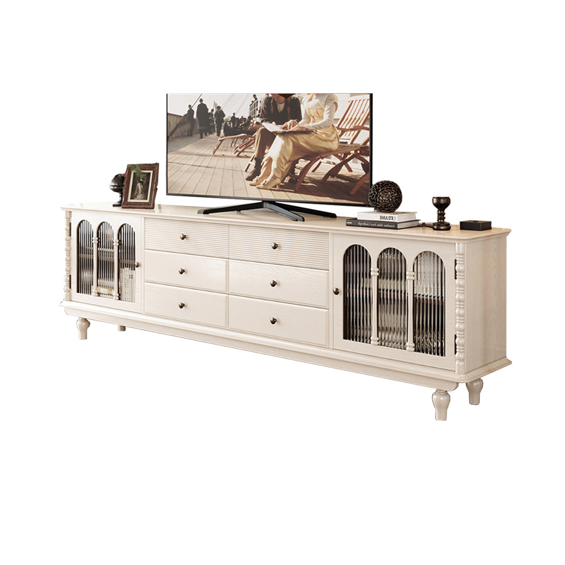 Canora Grey Modern Ash Wood TV Stand | Wayfair