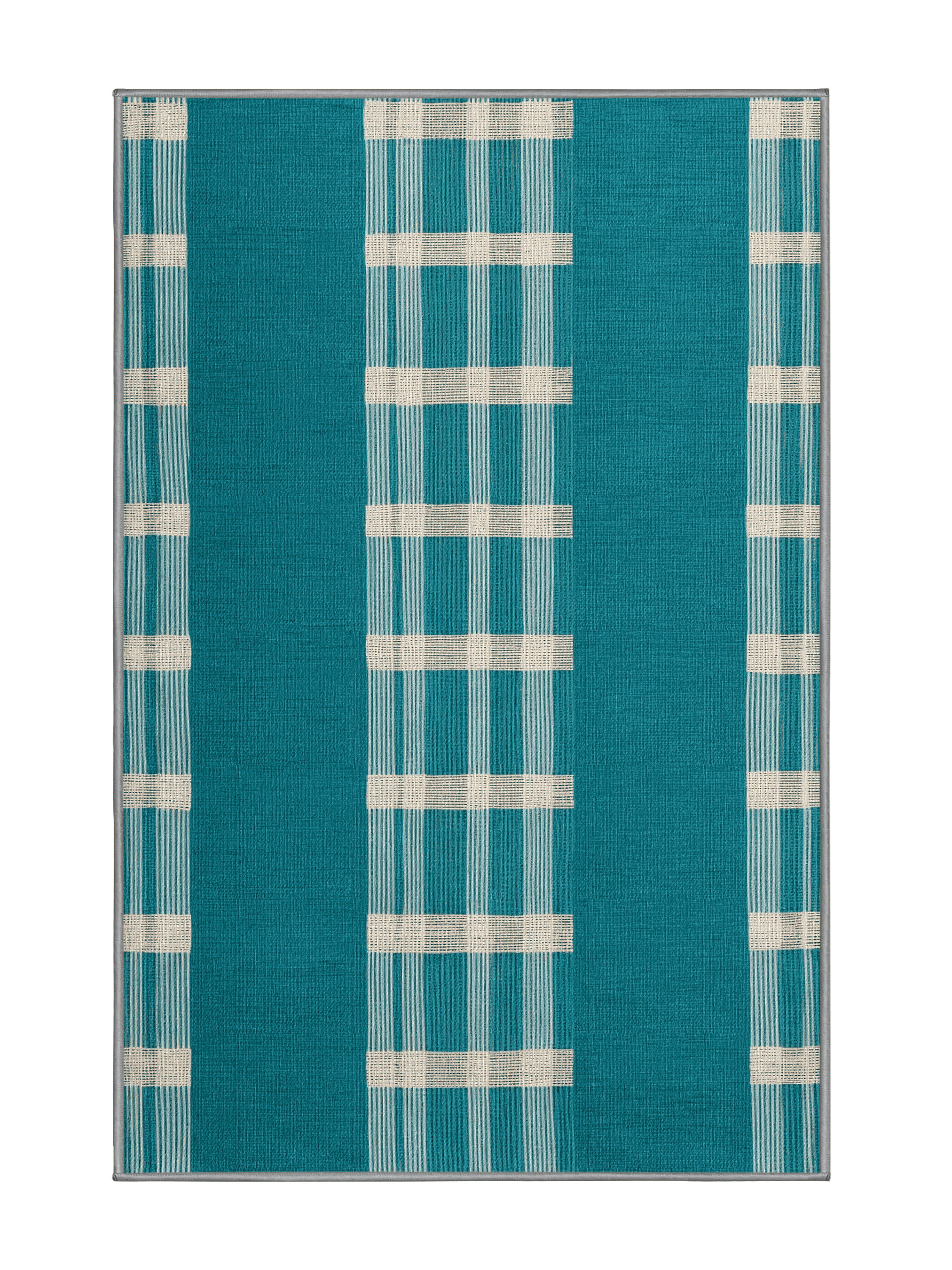 Rosecliff Heights Machine Washable Checkered Green Area Rug | Wayfair