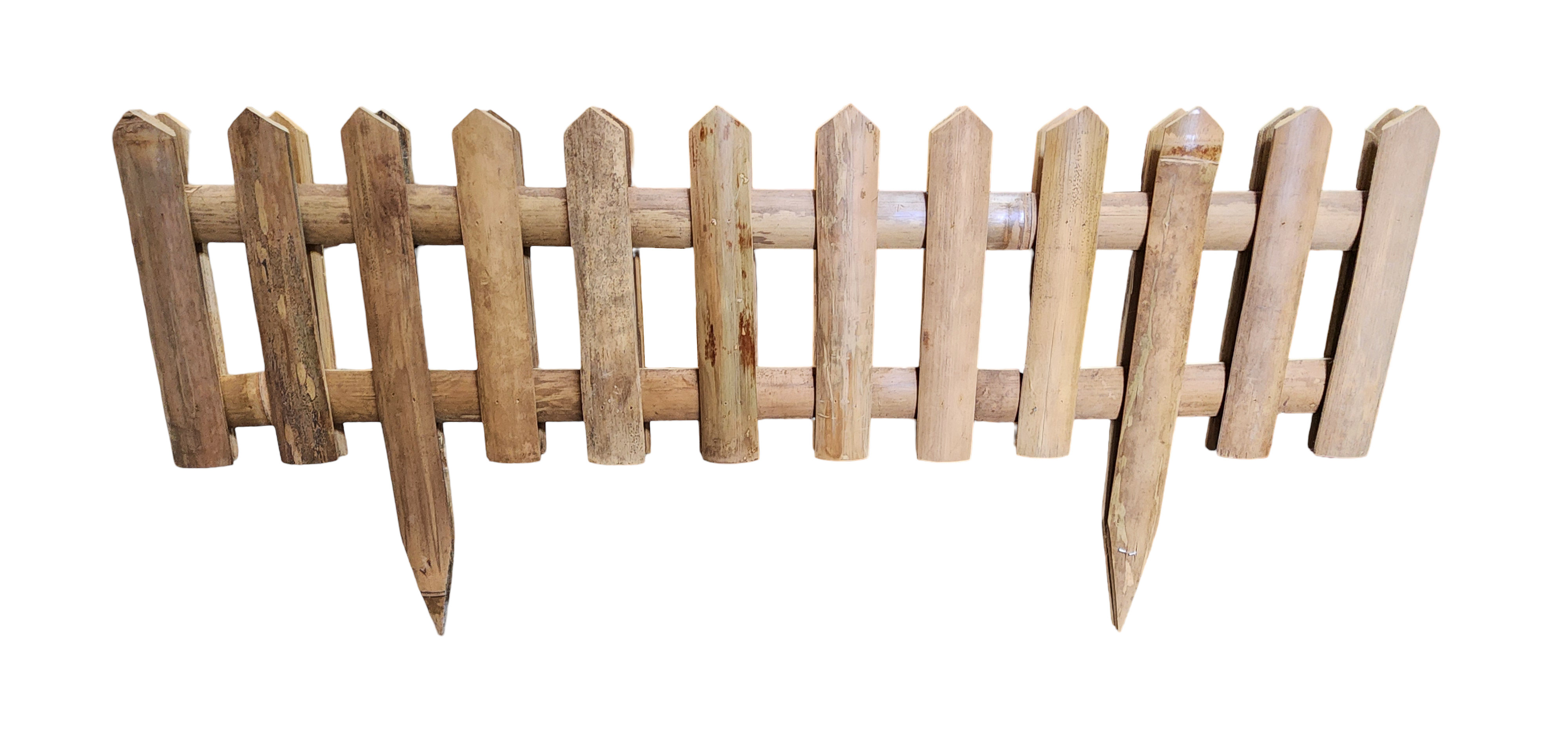 MGP Double sided Bamboo Picket Fence Border | Wayfair