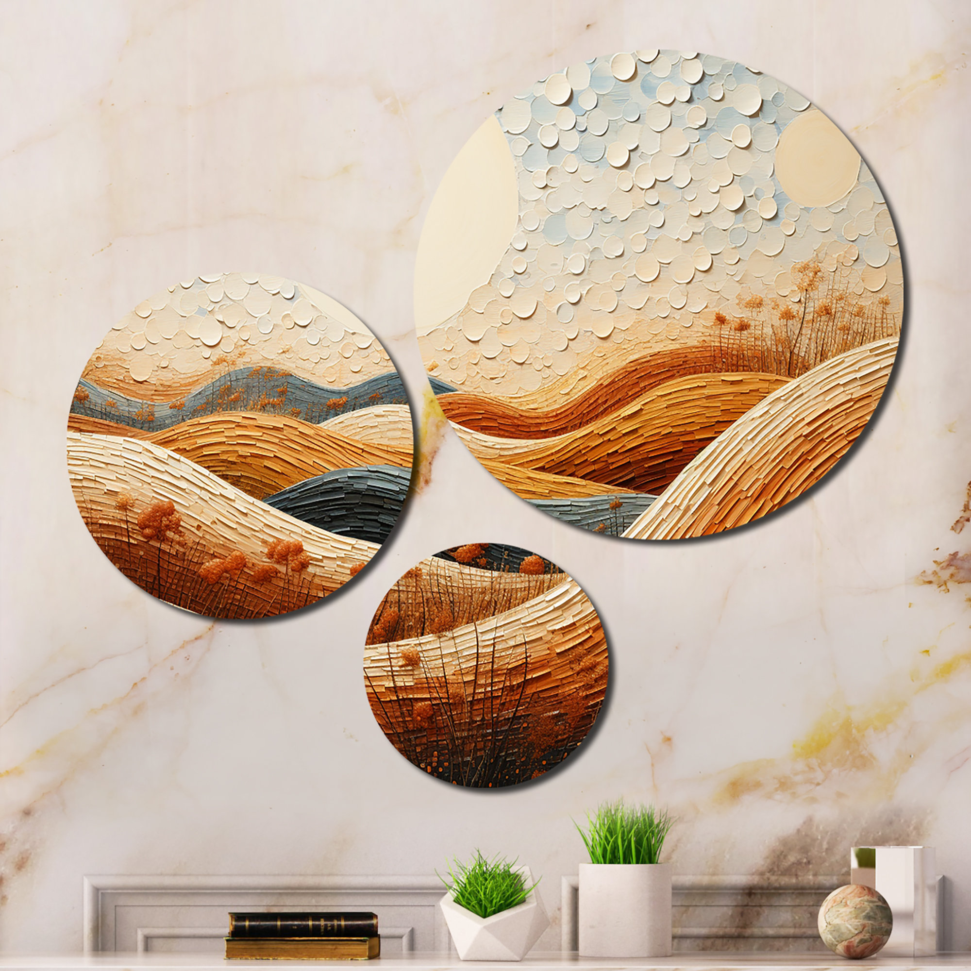 Millwood Pines 3 Wall Decor Set Metal | Wayfair