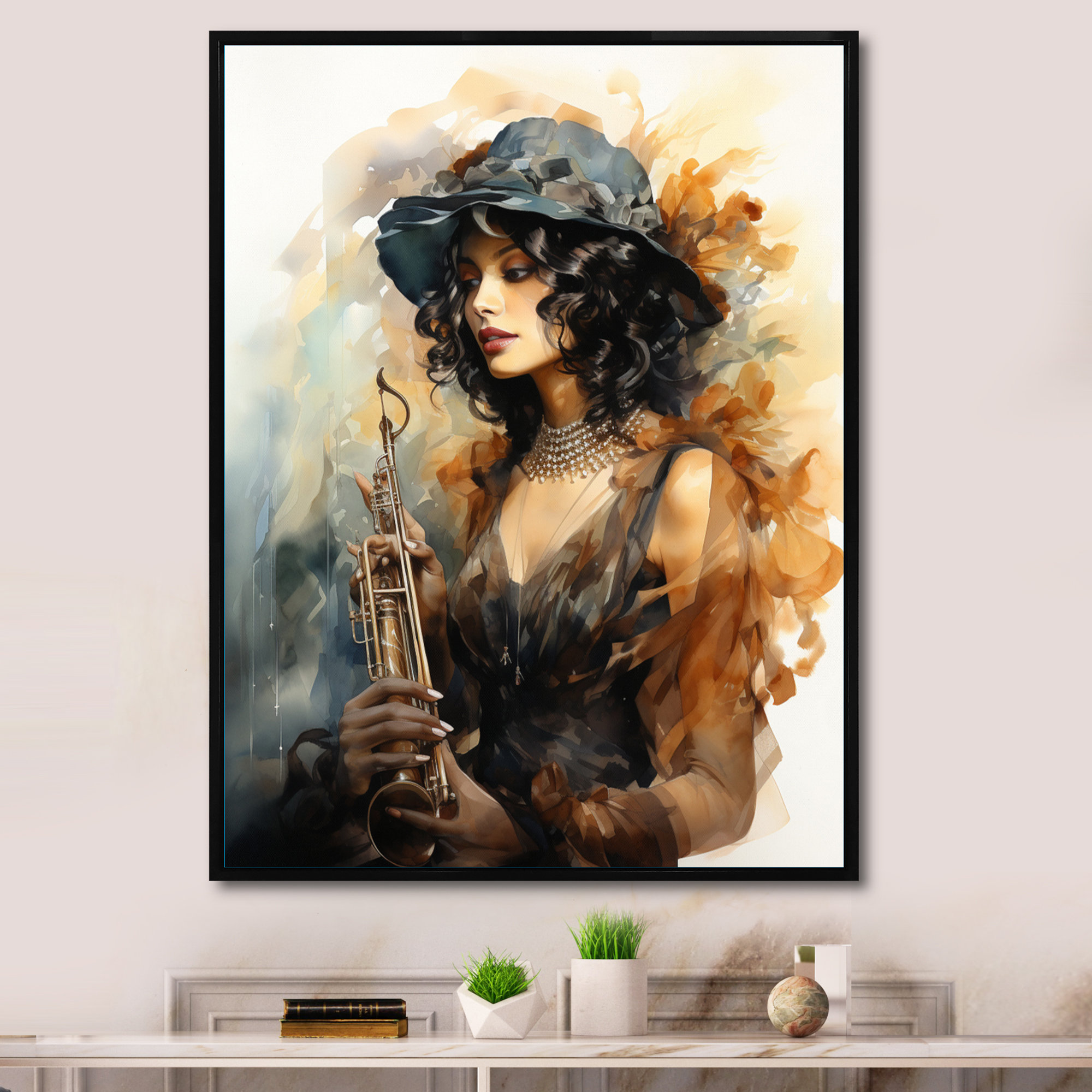 House of Hampton® Azhane Fashion 1920S Roaring Portrait II Framed On ...