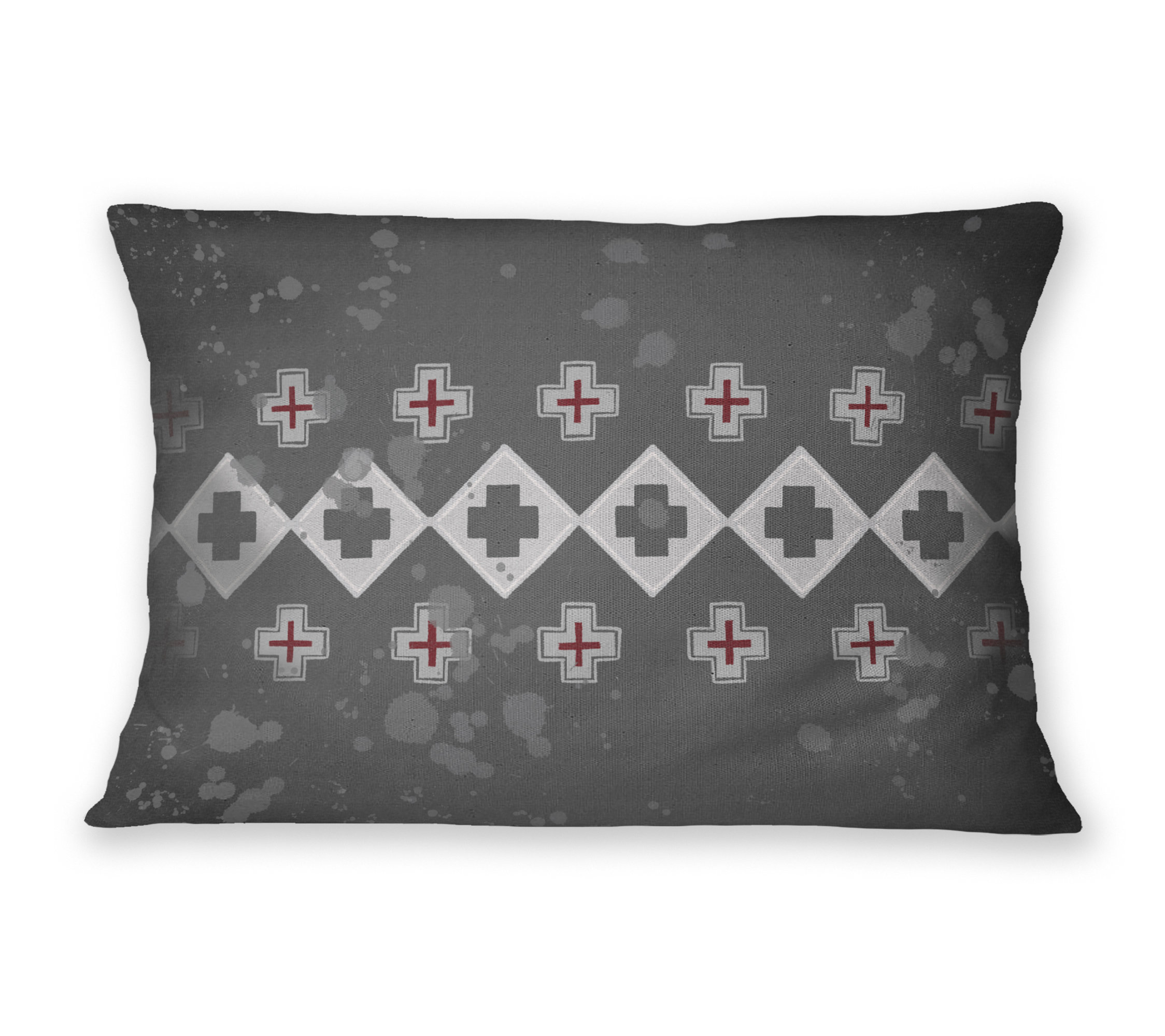 KAVKA DESIGNS Rip Geometric Lumbar Pillow | Wayfair