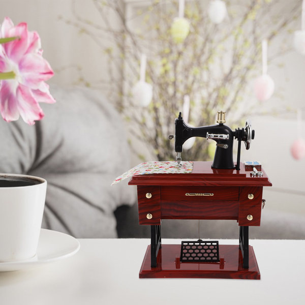 Lark Manor™ Vintage Sewing Music Box Musical Toy Sewing Machine Music ...