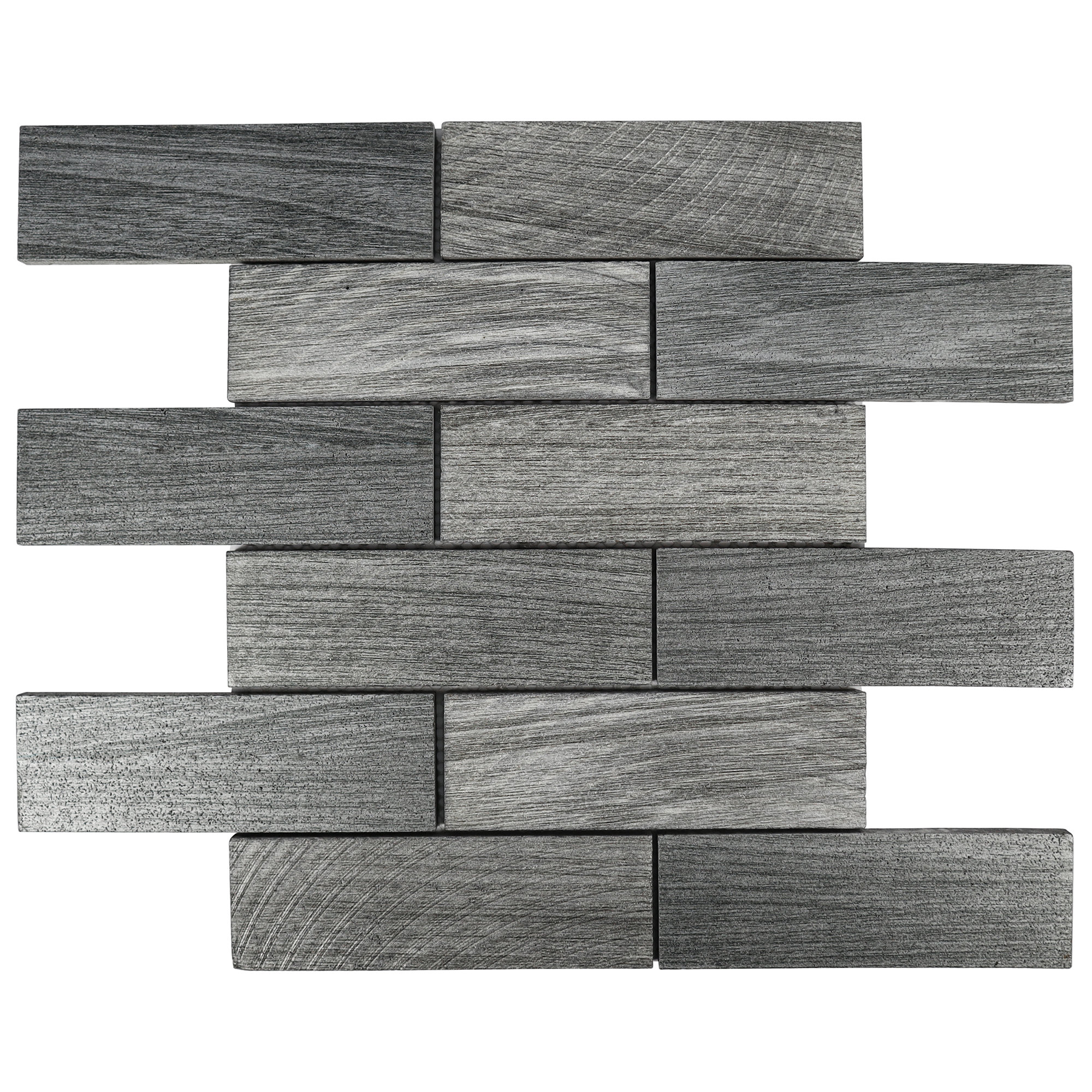 Symple Stuff Thisnes 12" x 12" Subway Volcanic Mosaic Wall Tile ...