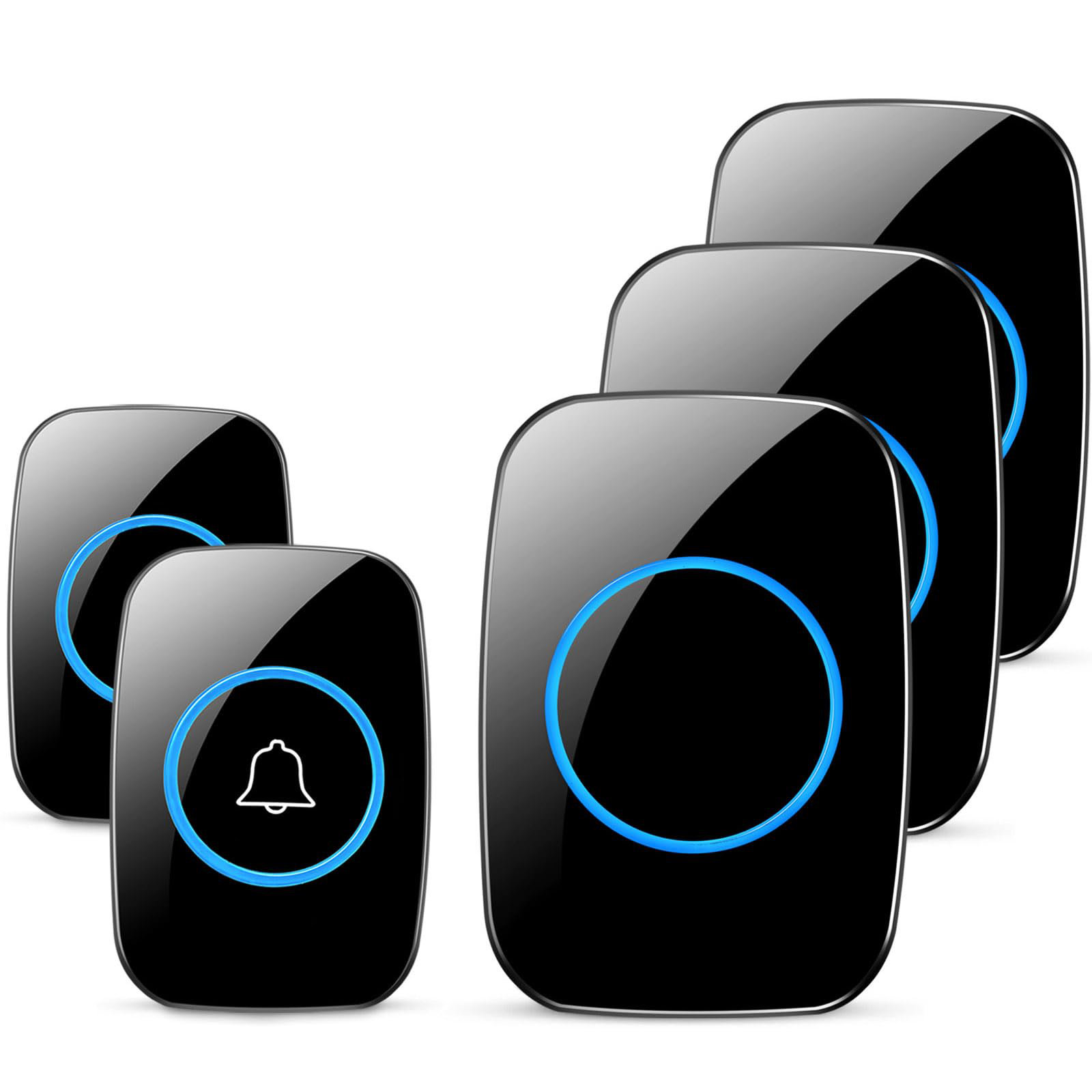 Symple Stuff Wireless Doorbell, Waterproof Door Bell Kit, Distinguish ...