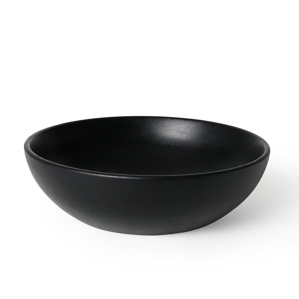 ExpoBazaar Midnight Mango Wood Bowl / Black / Capacity 33.8 Fl oz | Wayfair
