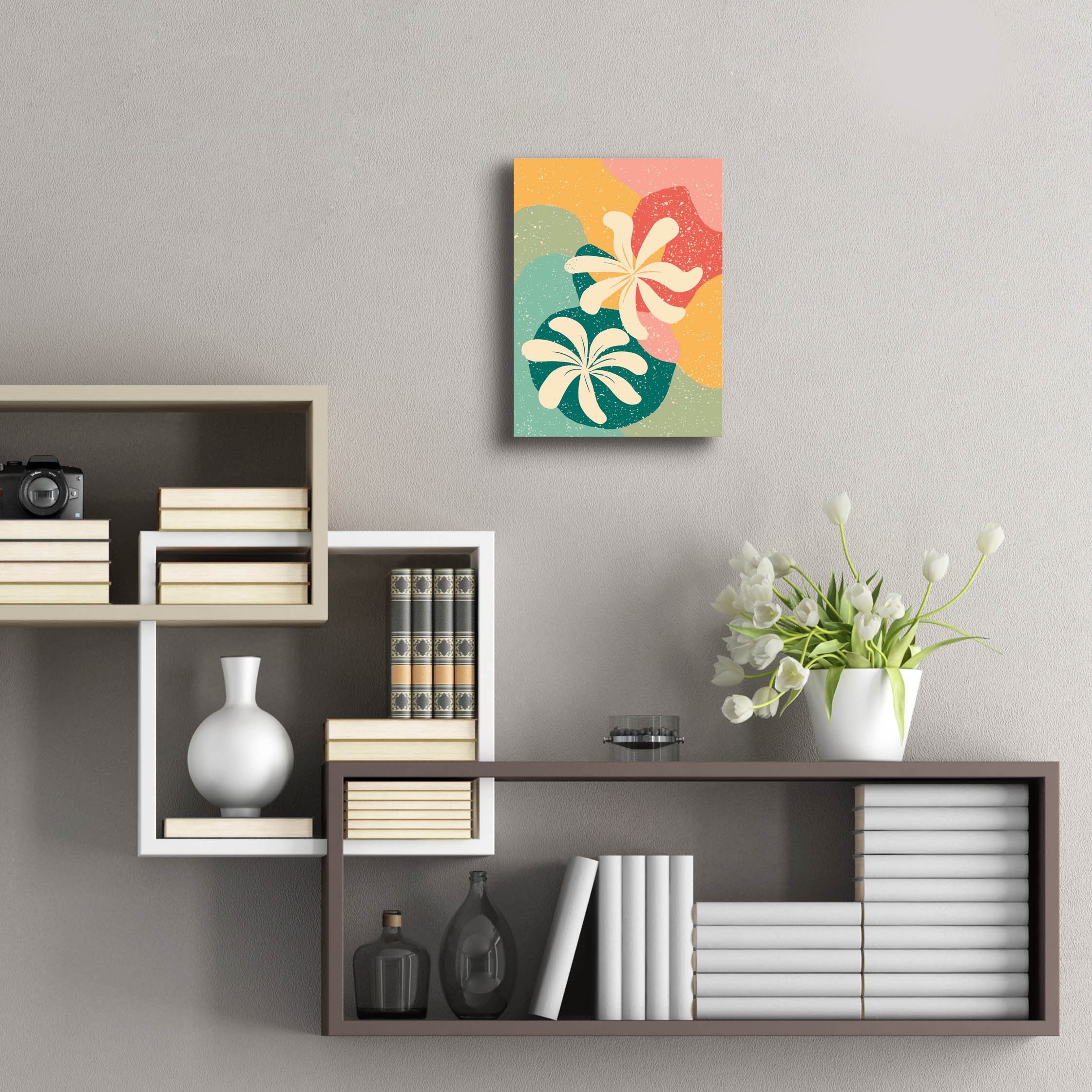 Winston Porter 'Abstract Flowers' by Andreas Magnusson Acrylic Glass ...