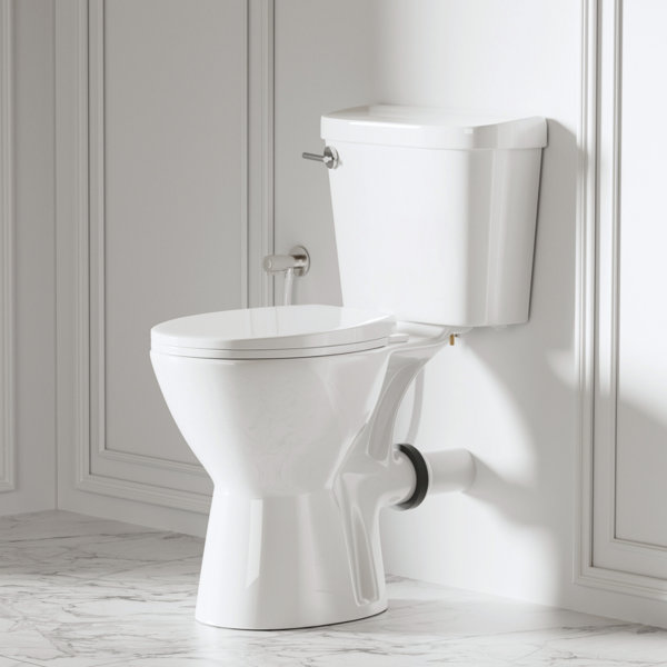 MaceratingFlo Toilette à sortie arrière 19 po MaceratingFlo ADA, chasse ...