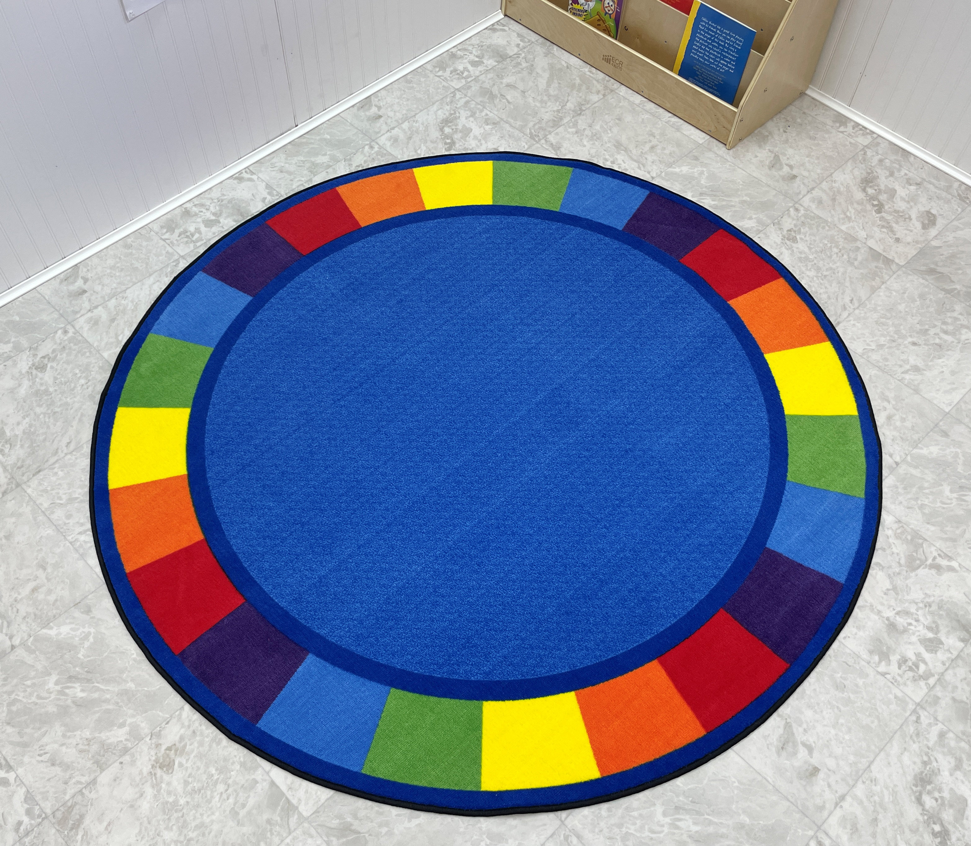 Kid Carpet Blue Circle Tufted Blue Area Rug - Wayfair Canada