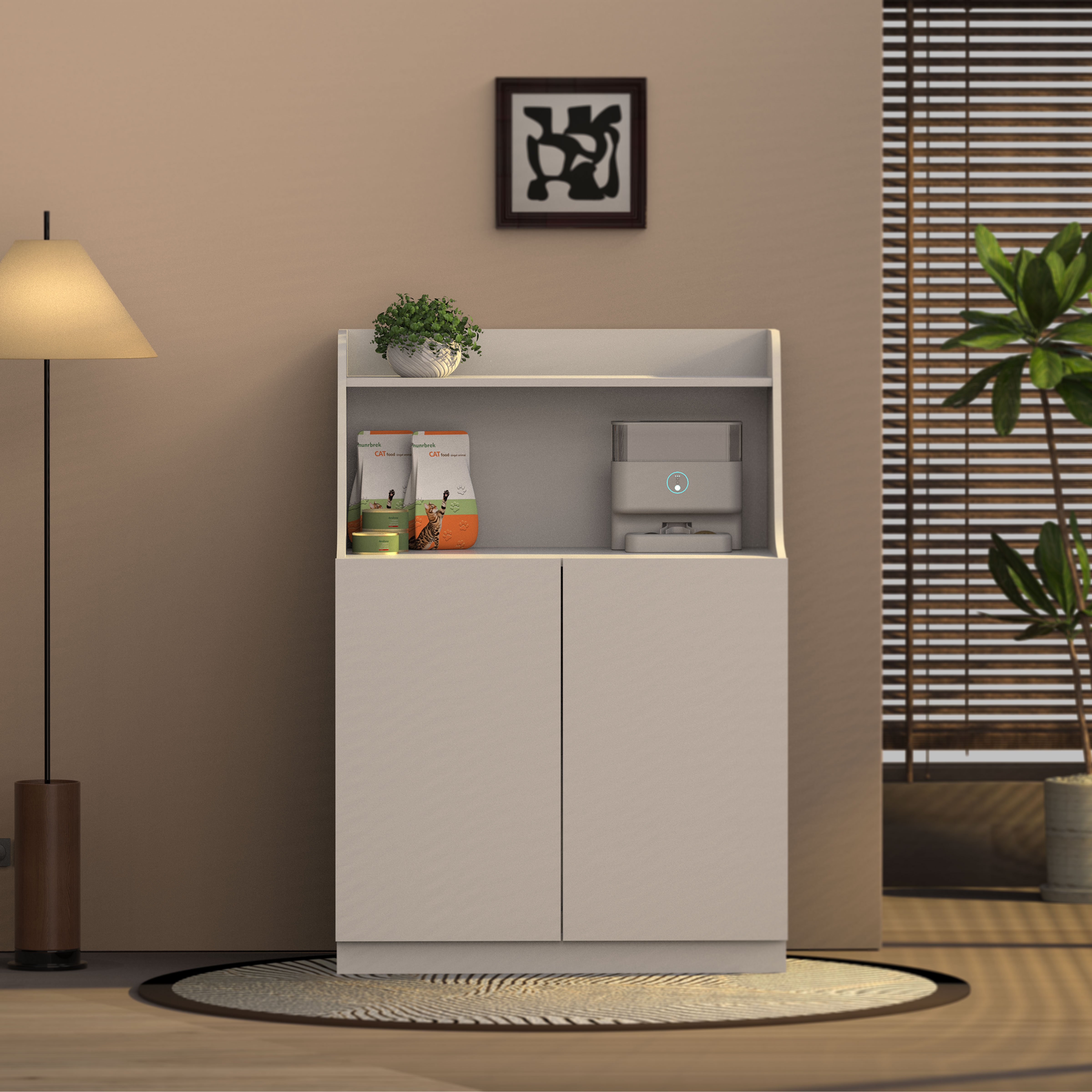 Tucker Murphy Pet™ Large Litter Box Enclosure With Shelf, Tall Litter ...