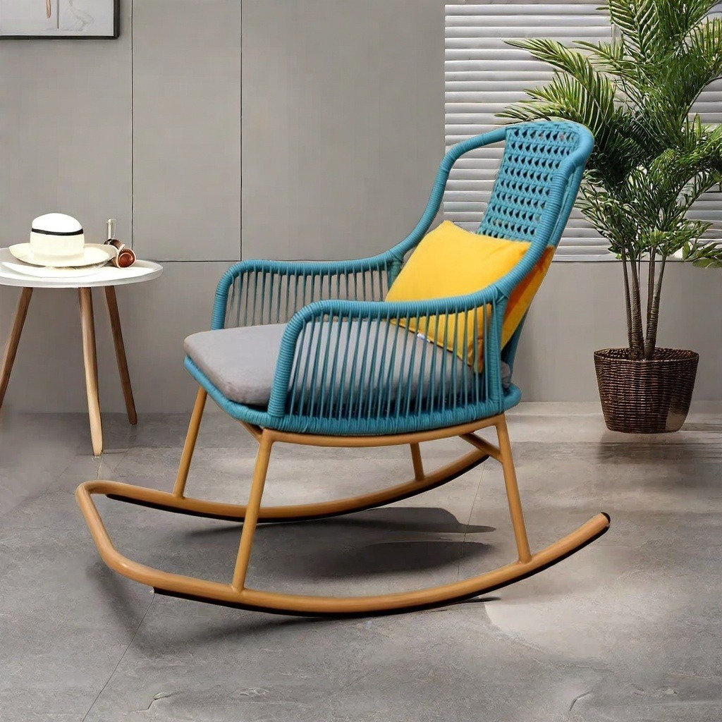 ComfySofa.s Rattan chair Rocking chair Casual lazy living room | Wayfair