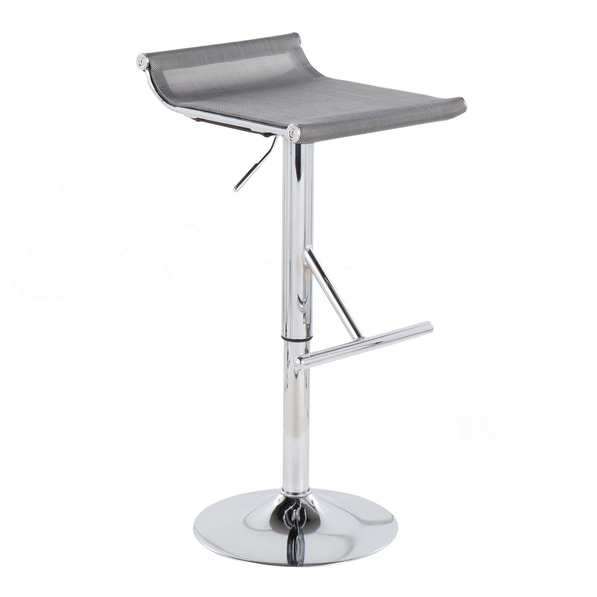 Ivy Bronx Mirage Ale Contemporary Adjustable Bar Stool Mesh By ...