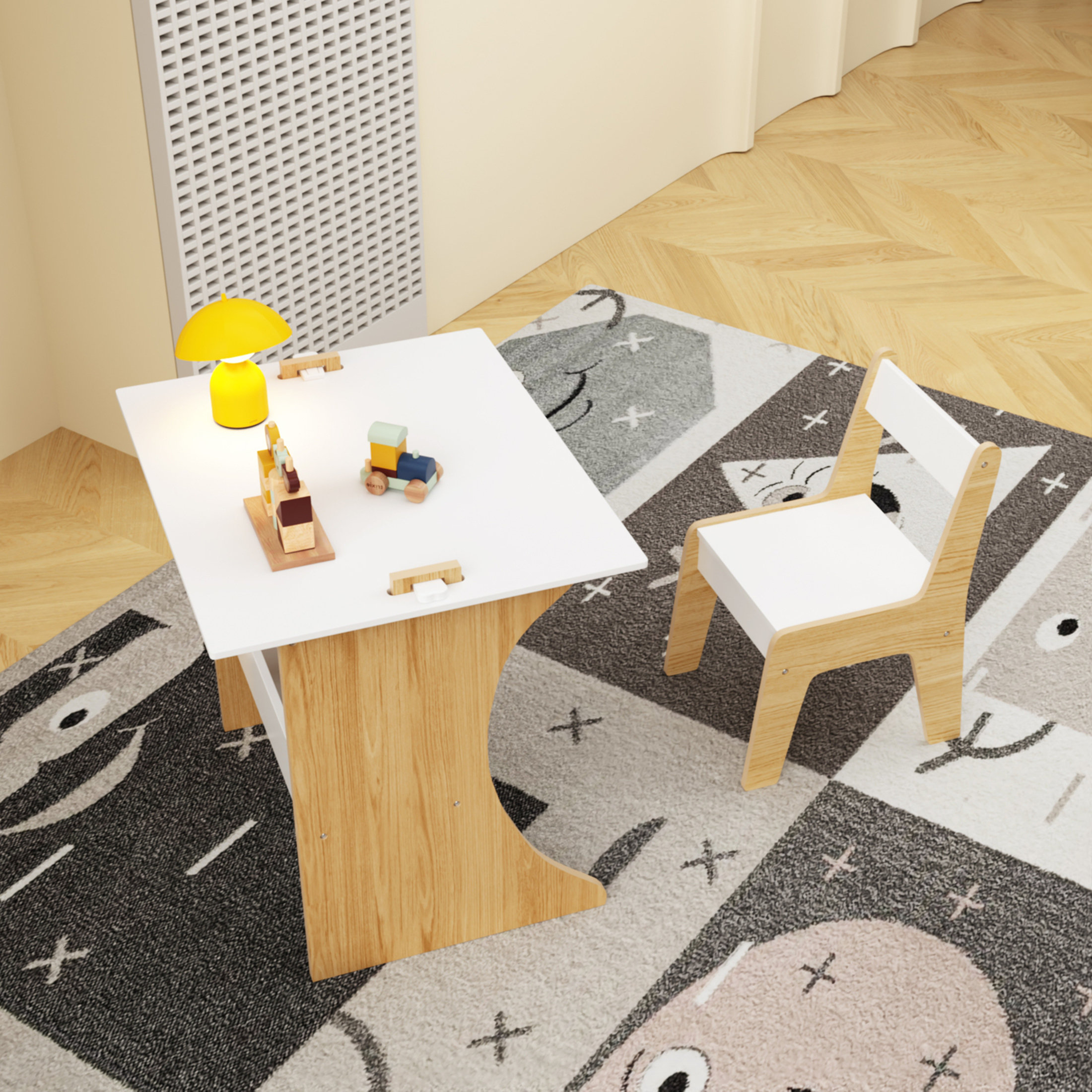 George Oliver Kids Table Set with One Chair - Wayfair Canada