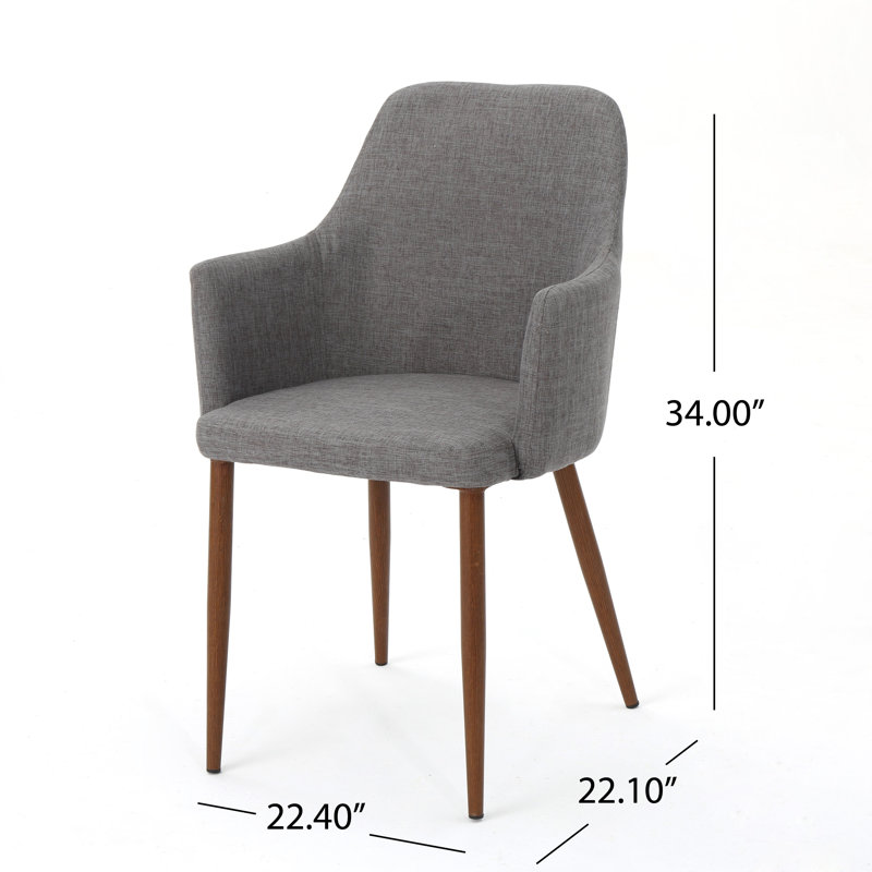 George Oliver Joshua Solid Back Arm Chair & Reviews | Wayfair